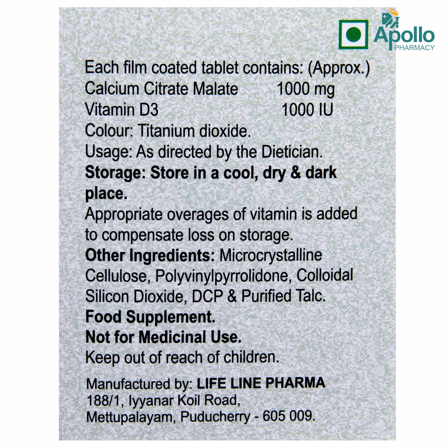 D CALFOR D TABLET Price, Uses, Side Effects, Composition - Apollo Pharmacy