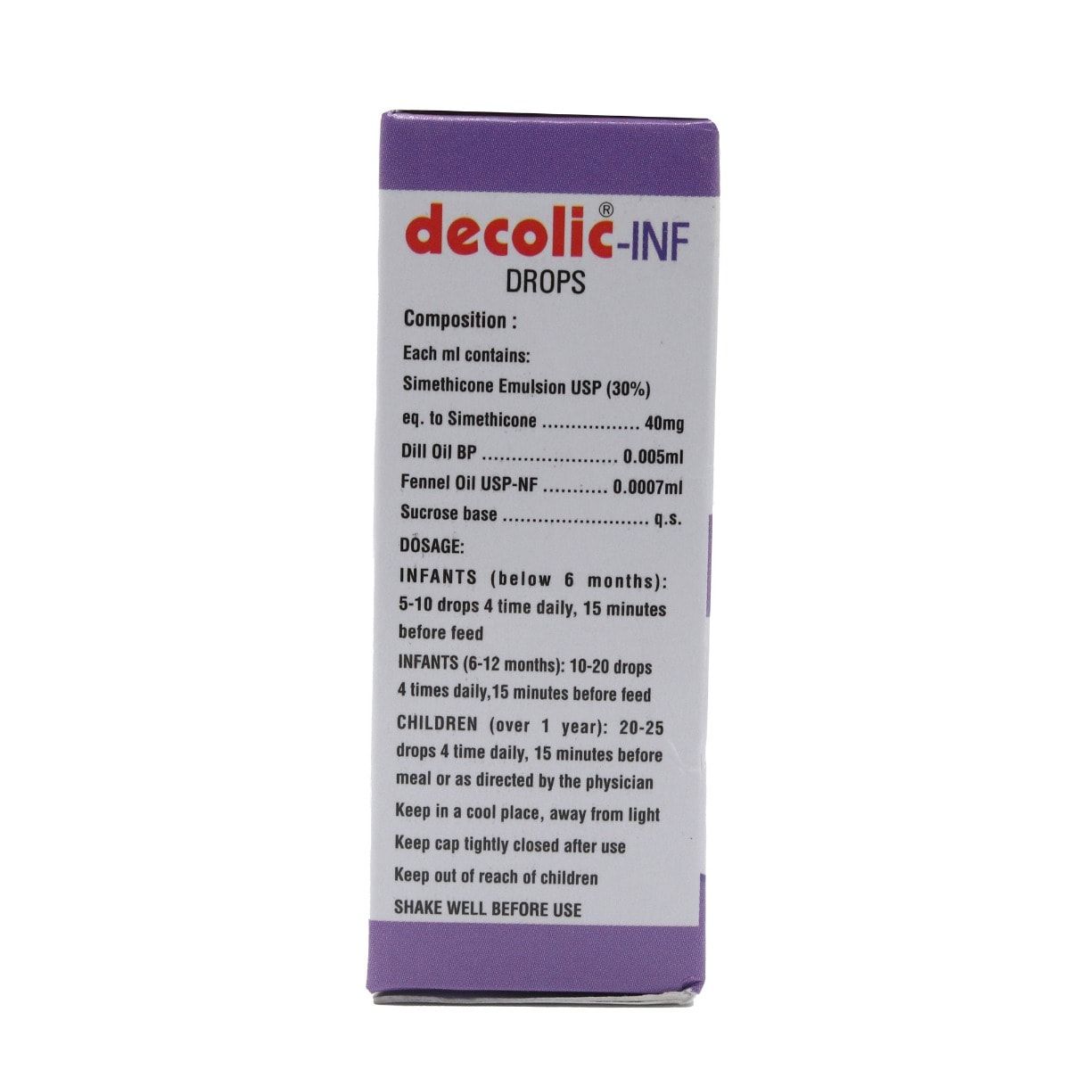 Decolic Infant oral Drop 30 ml Price, Uses, Side Effects, Composition ...