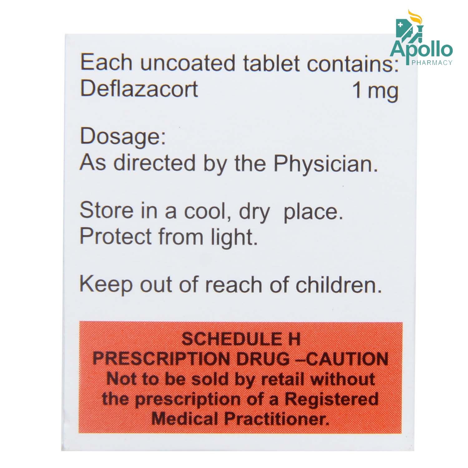 Defcort 1 Tablet 6's Price, Uses, Side Effects, Composition - Apollo ...