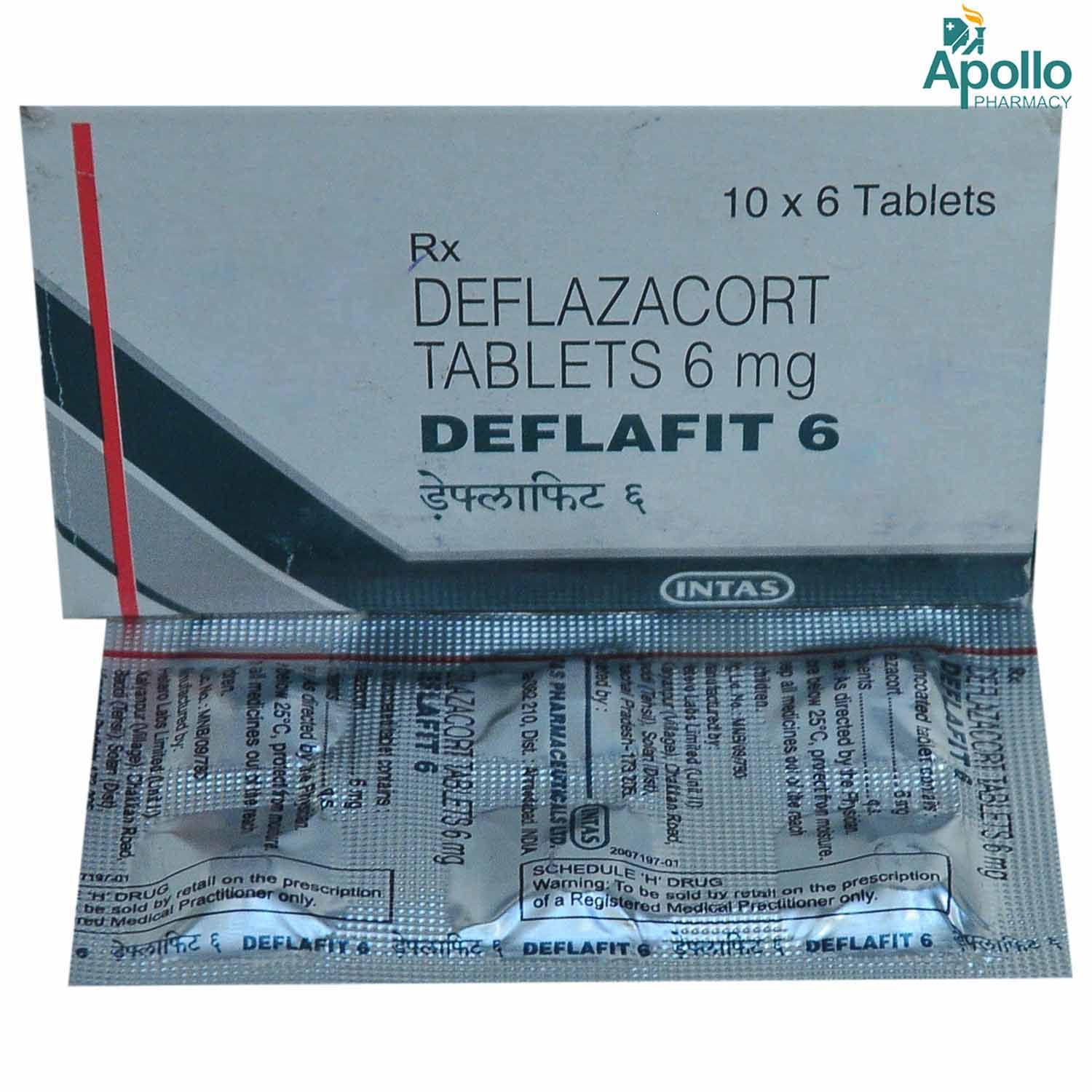 DEFLAFIT 6MG TABLET Price, Uses, Side Effects, Composition - Apollo ...