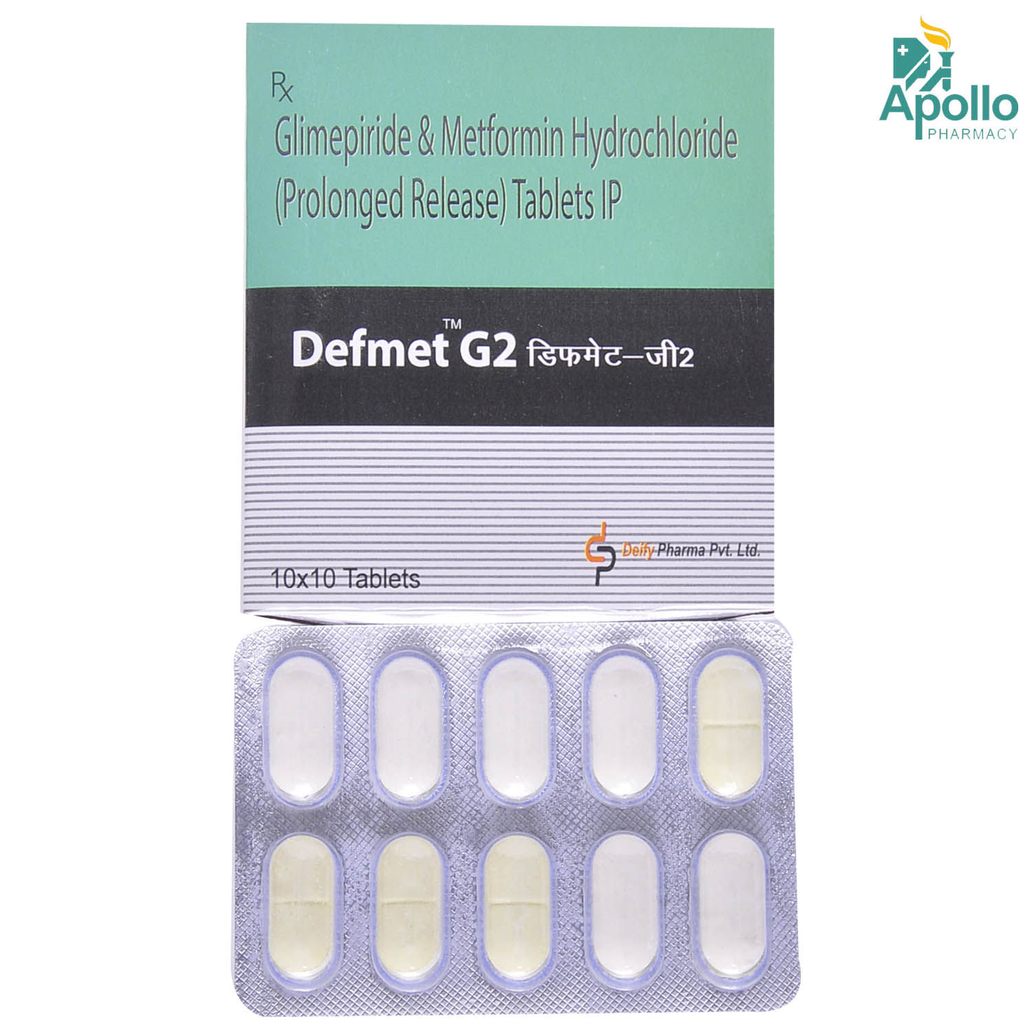 Defmet G2 Tablet 10's Price, Uses, Side Effects, Composition - Apollo ...