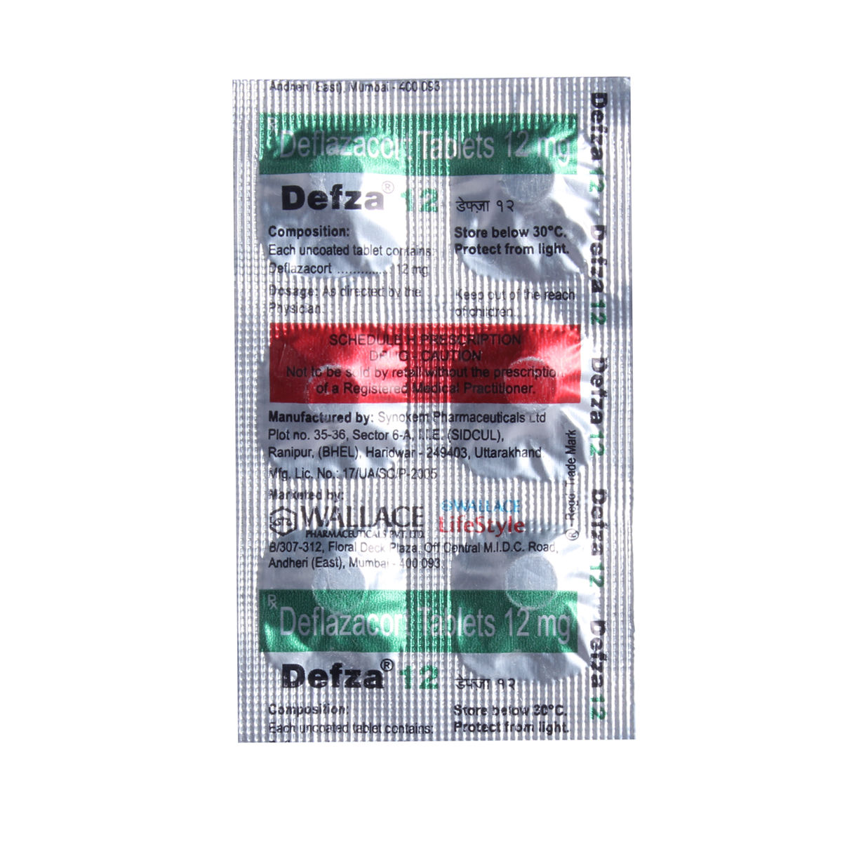 Defza 12 Tablet 6's Price, Uses, Side Effects, Composition - Apollo ...