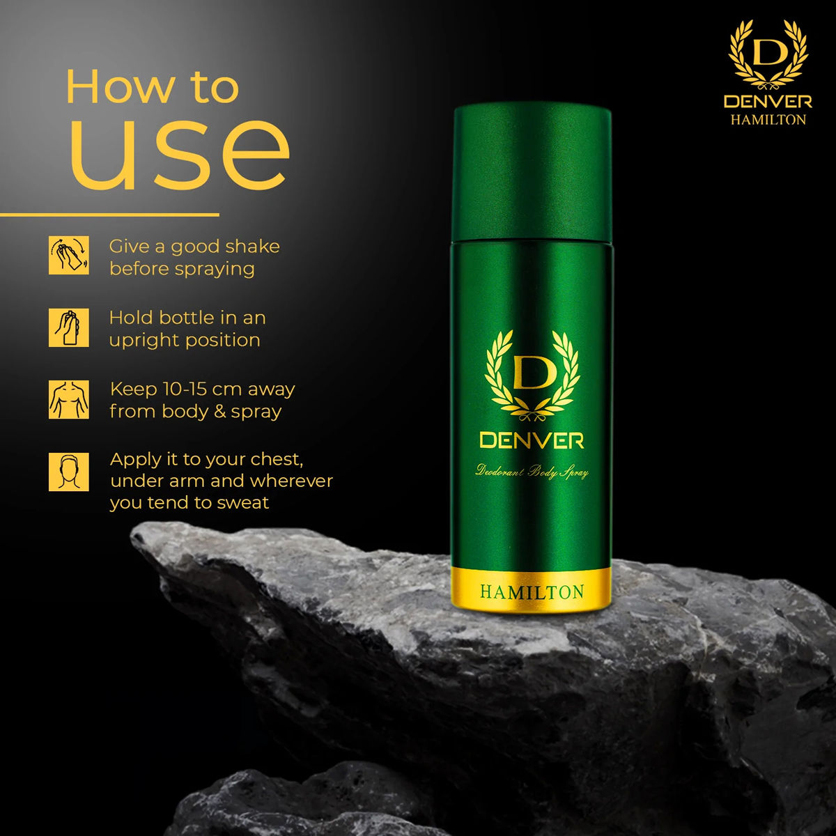 Denver Hamilton Deodrant Body Spray, 165 ml Price, Uses, Side Effects ...