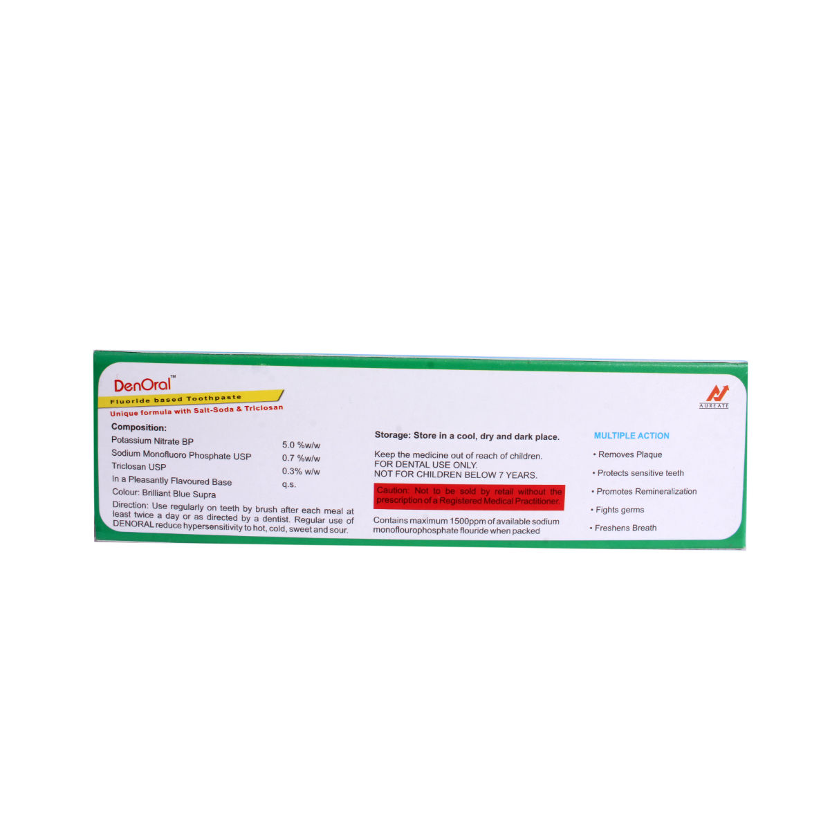 Denoral Toothpaste, 70 gm Price, Uses, Side Effects, Composition ...