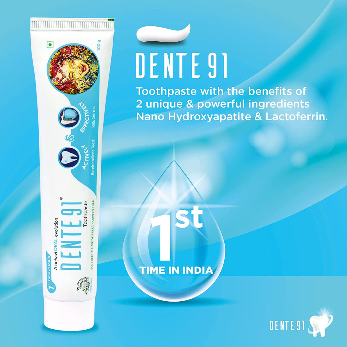 Dente 91 Cool Mint Tooth Paste, 100 gm Price, Uses, Side Effects ...