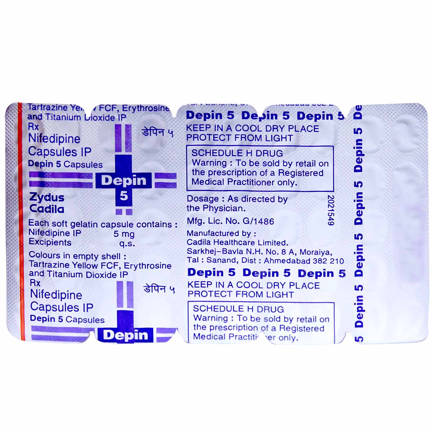 Depin 5 Capsule 50's Price, Uses, Side Effects, Composition - Apollo ...