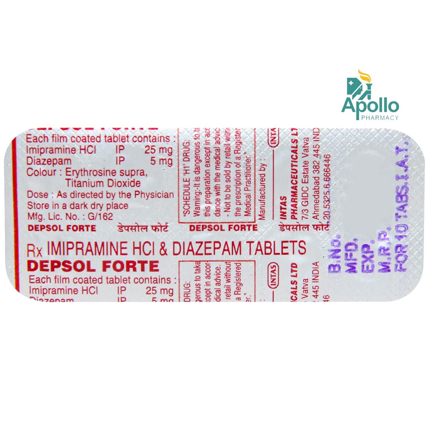Depsol Forte Tablet 10's Price, Uses, Side Effects, Composition ...