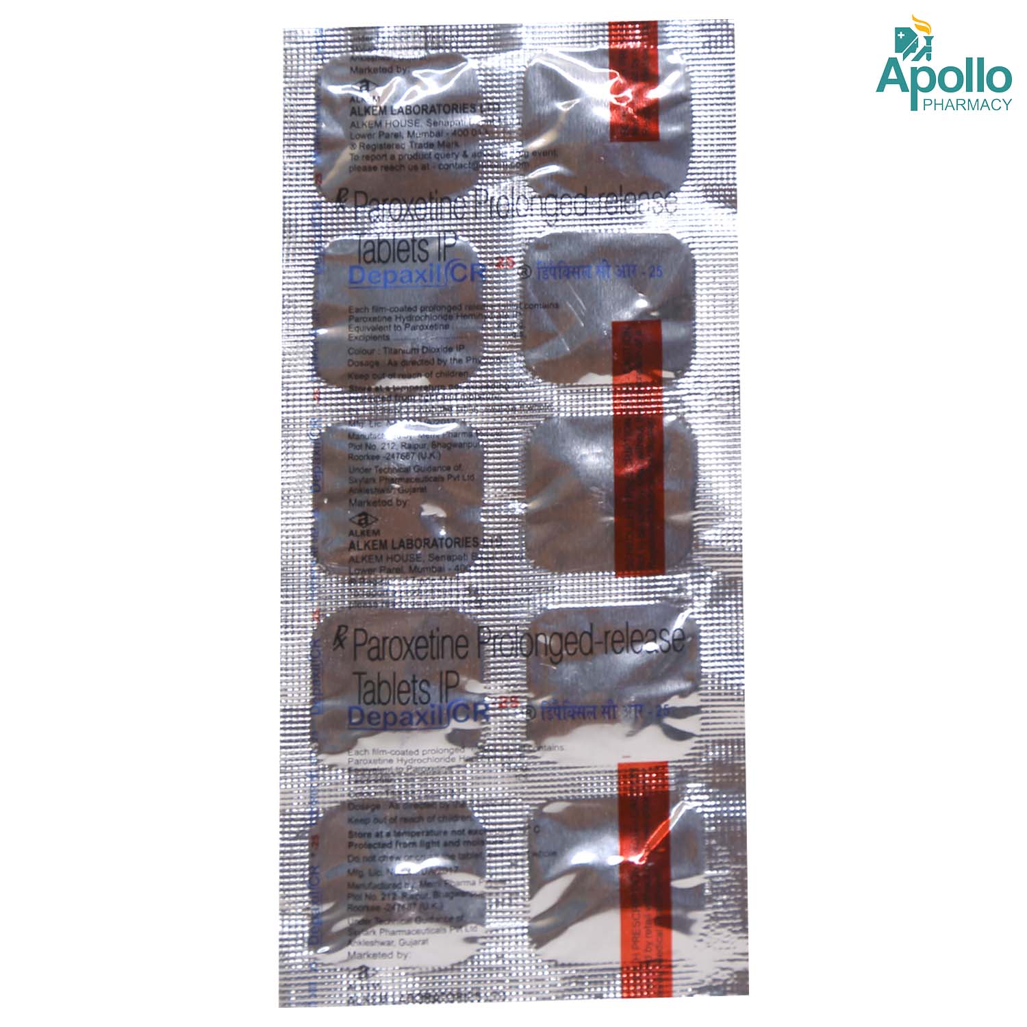 Depaxil CR-25 Tablet 10's Price, Uses, Side Effects, Composition ...