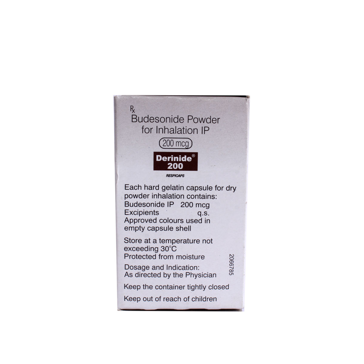 Derinide 200 mcg Respicaps 30's Price, Uses, Side Effects, Composition ...