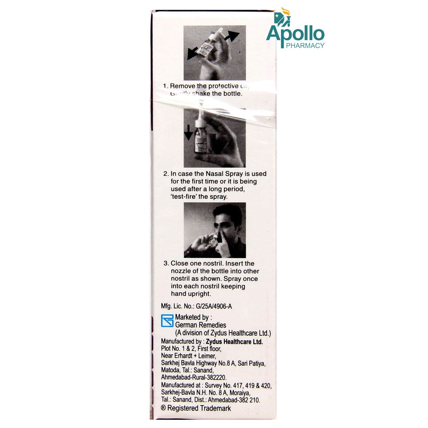 Derinide AQ Nasal Spray 10 ml Price, Uses, Side Effects, Composition ...