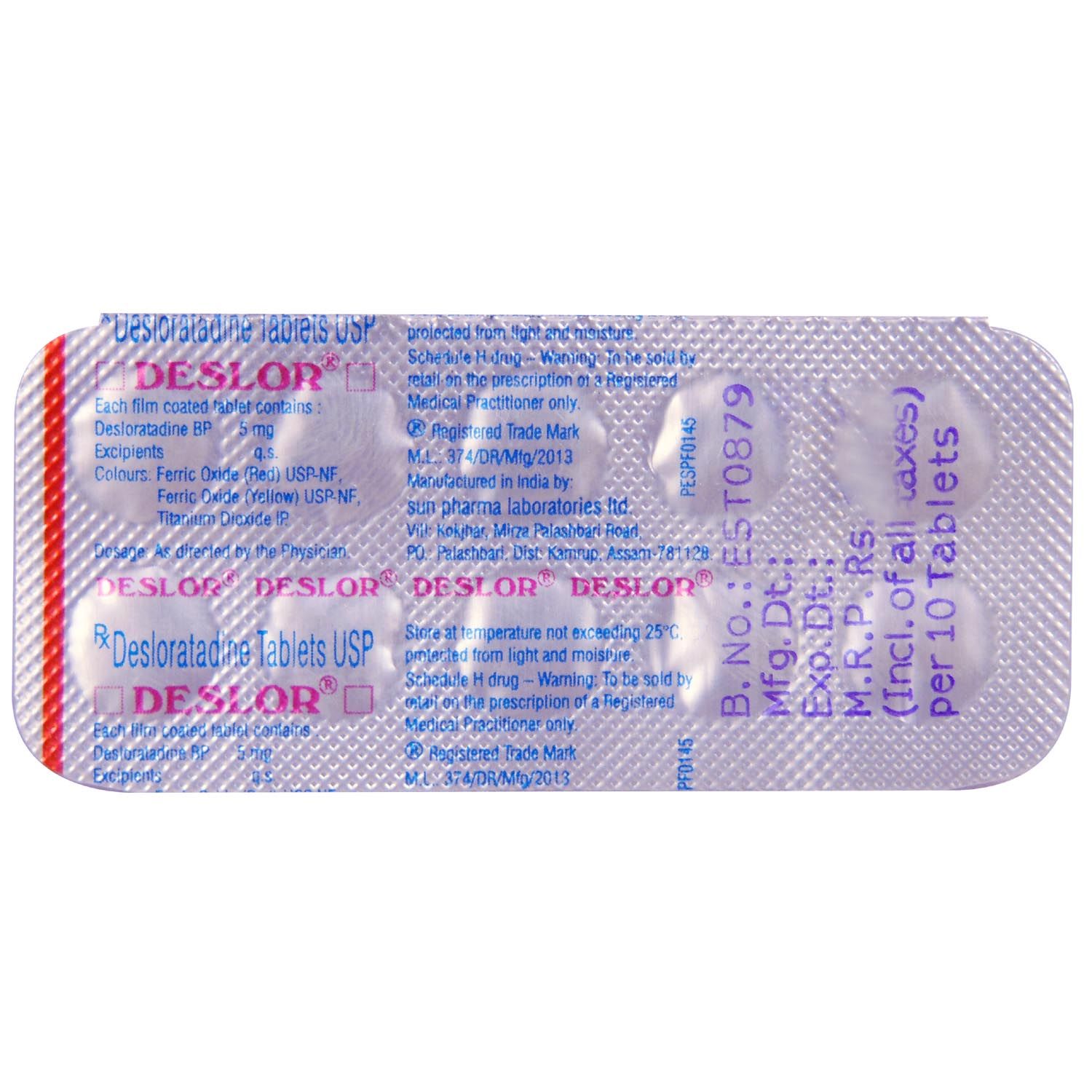 Deslor Tablet 10's Price, Uses, Side Effects, Composition - Apollo Pharmacy