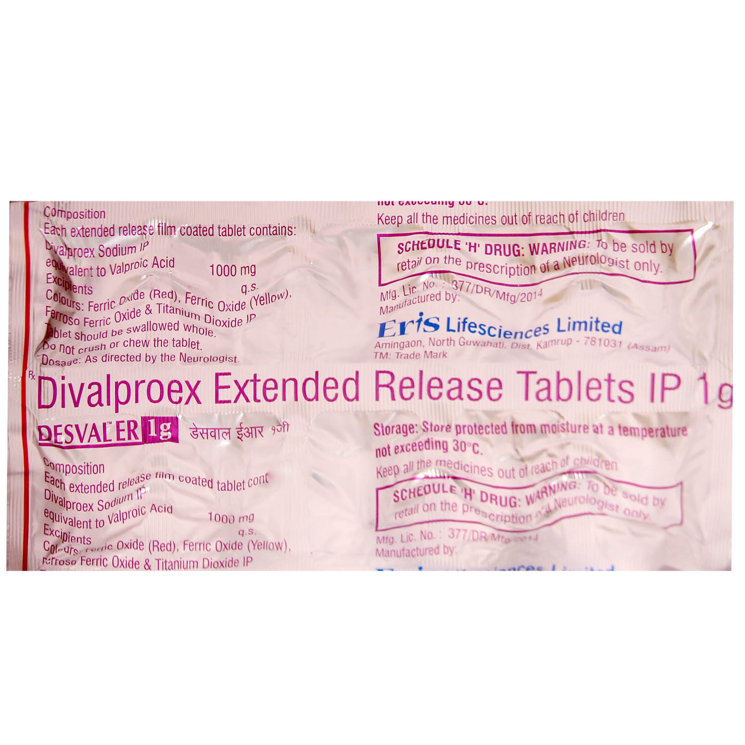 Desval ER 1g Tablet 10's Price, Uses, Side Effects, Composition ...