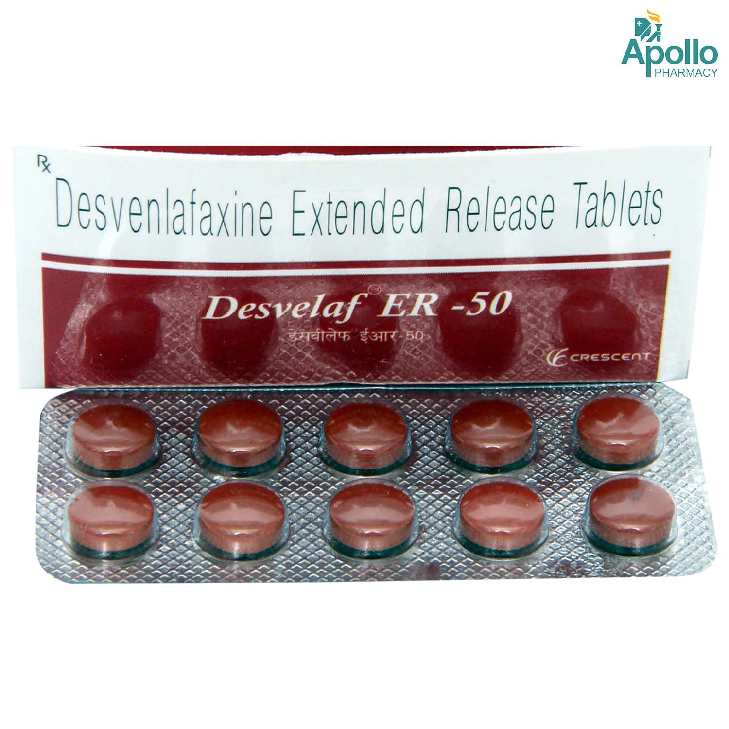 DESVELAF ER 50MG TABLET Price, Uses, Side Effects, Composition - Apollo ...
