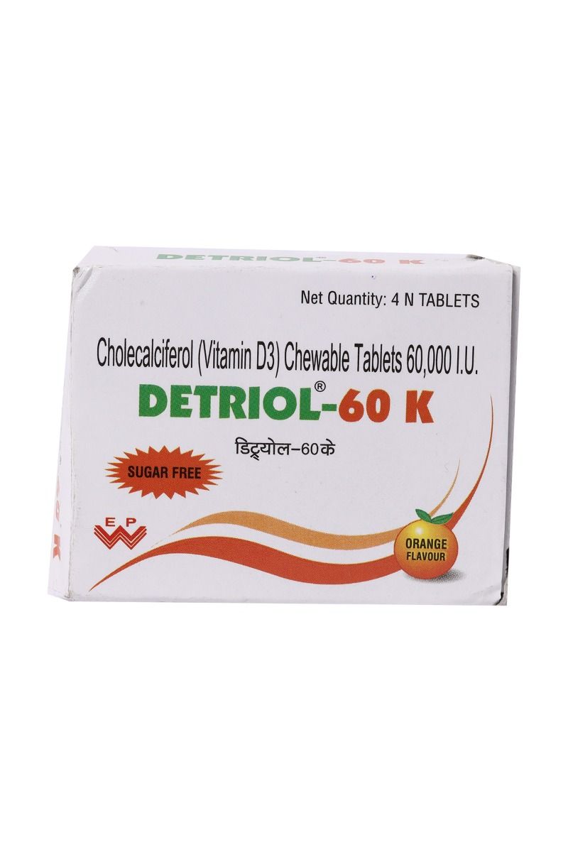 DETRIOL 60K TABLET 4'S Price, Uses, Side Effects, Composition - Apollo ...
