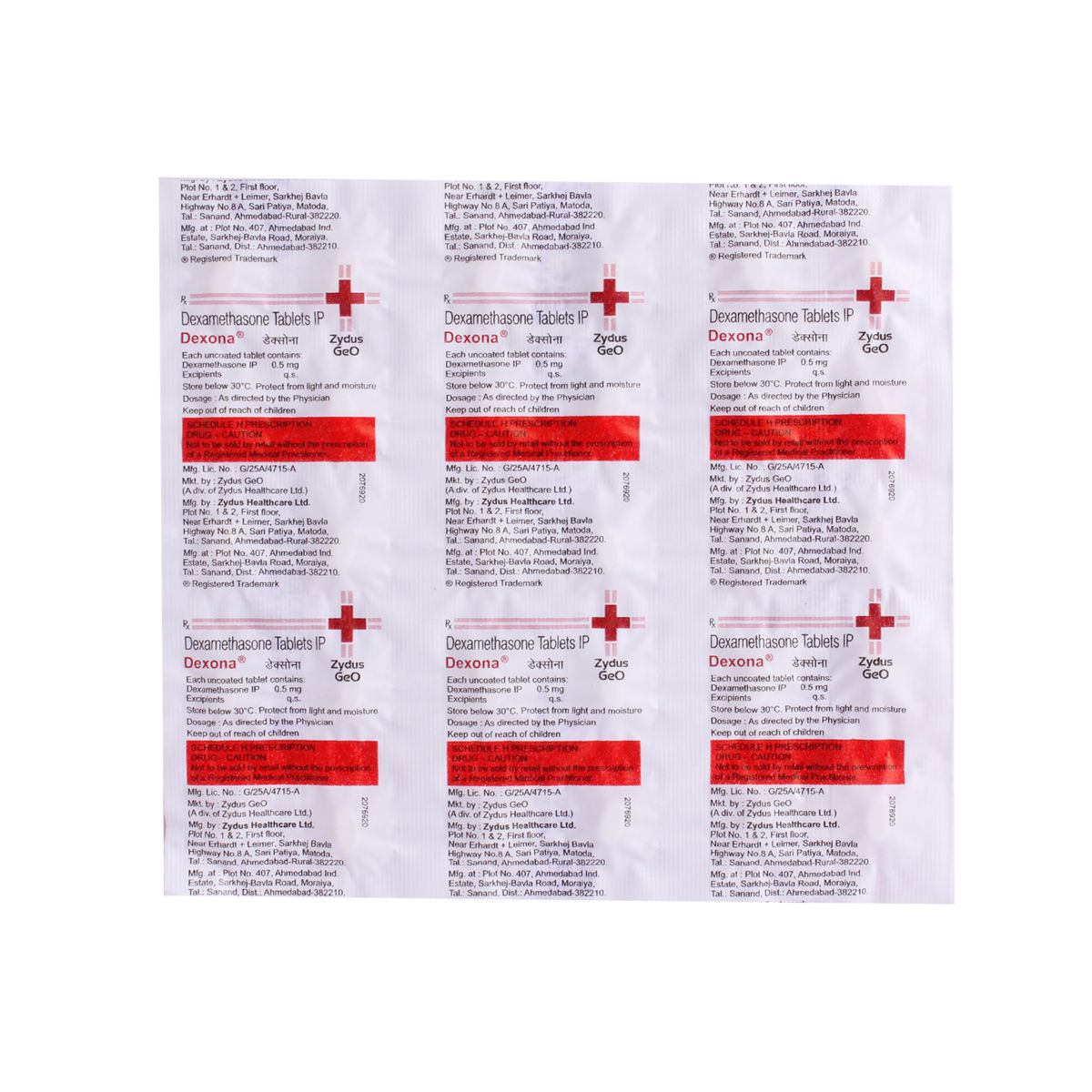 Dexona 0.5 mg Tablet 20's Price, Uses, Side Effects, Composition ...