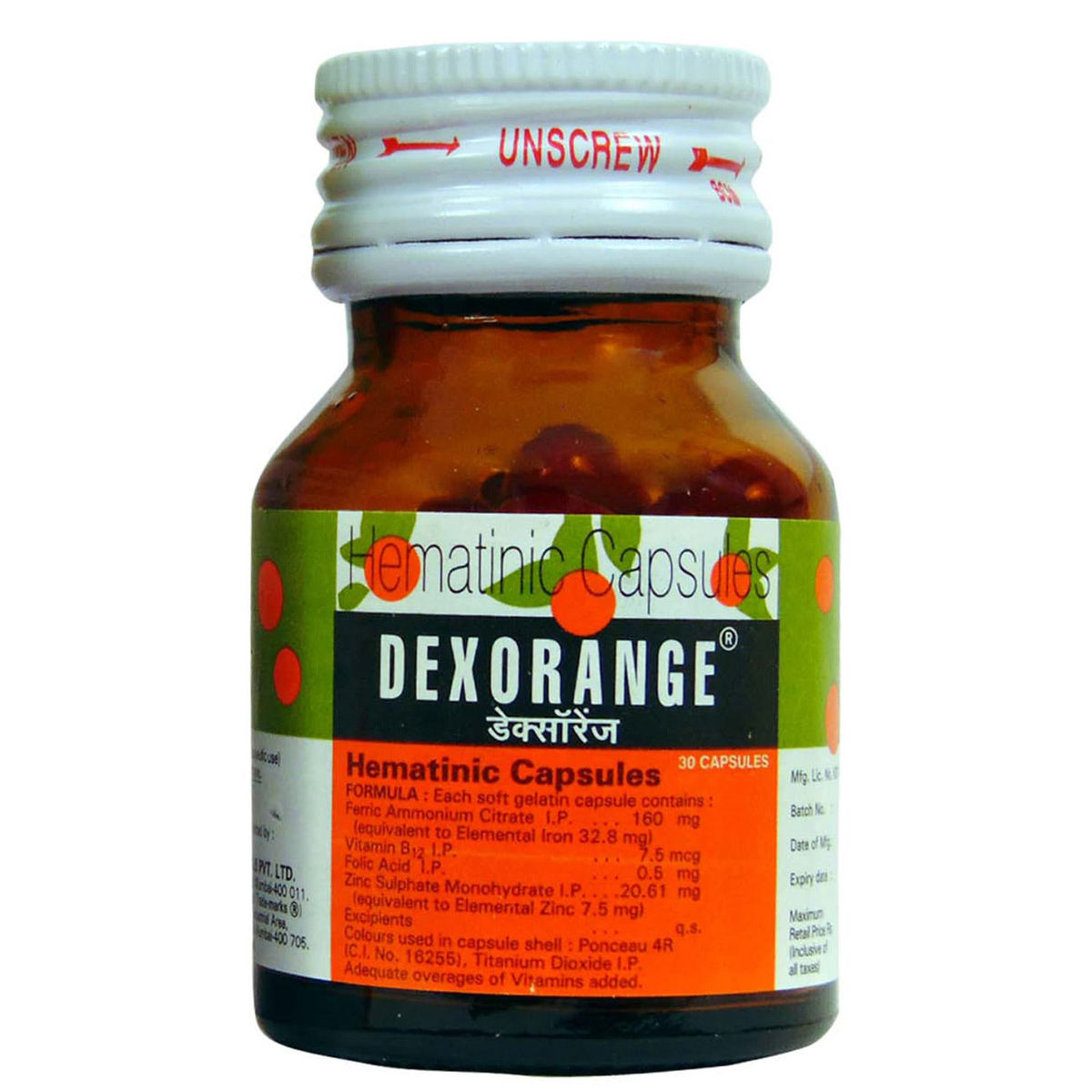Dexorange Capsule 30's Price, Uses, Side Effects, Composition - Apollo ...