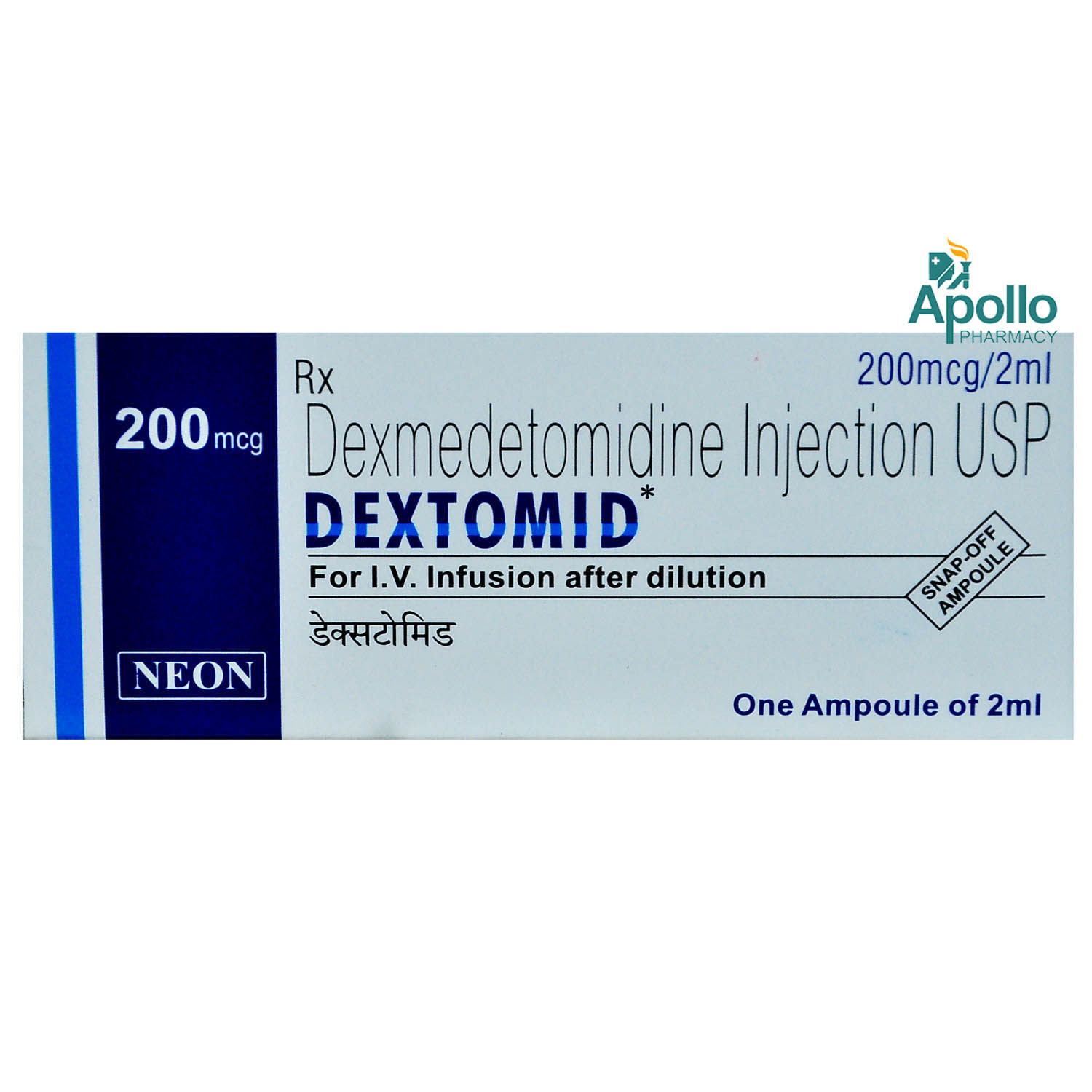 DEXTOMID 200MCG INJECTION 2ML Price, Uses, Side Effects, Composition ...