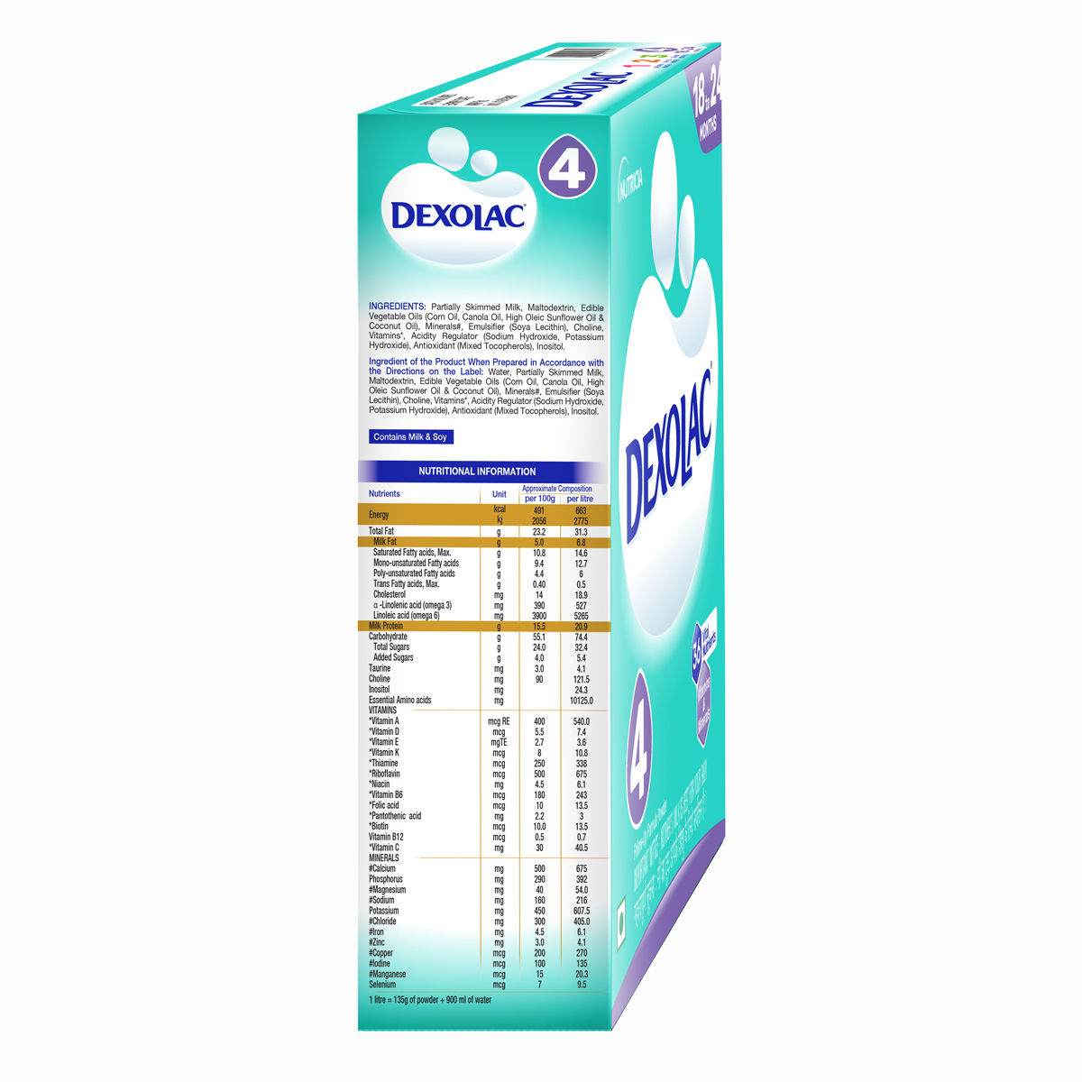 Dexolac Follow-Up Formula Stage 4 Powder (18-24 Months), 800 gm (2 x ...