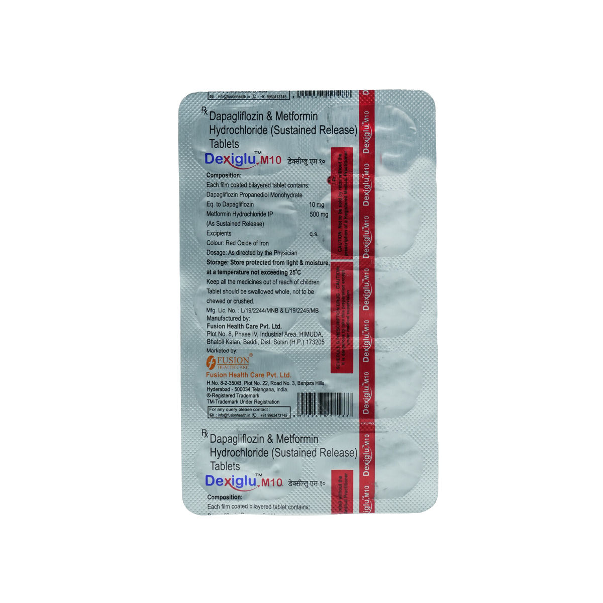 Dexiglu M10 Tablet 10's Price, Uses, Side Effects, Composition - Apollo ...