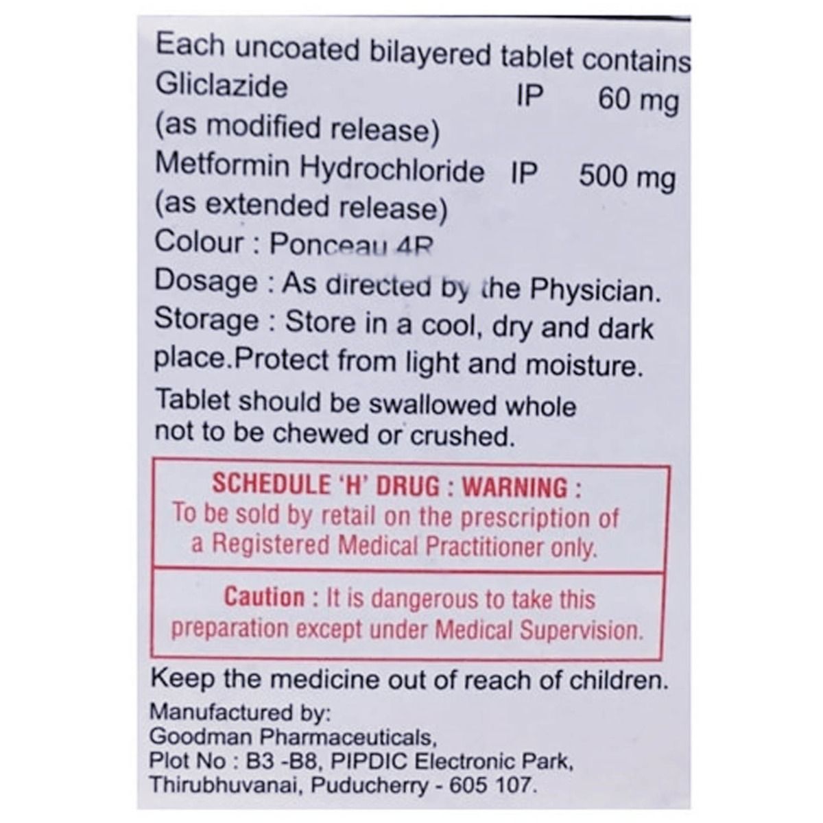 Diabend MEX 60 Tablet 10's Price, Uses, Side Effects, Composition ...