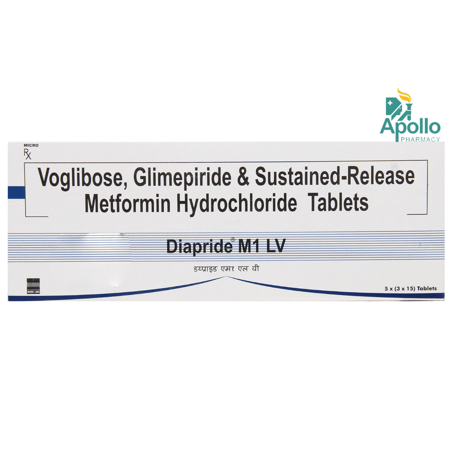 Diapride M1 LV Tablet 15's Price, Uses, Side Effects, Composition ...