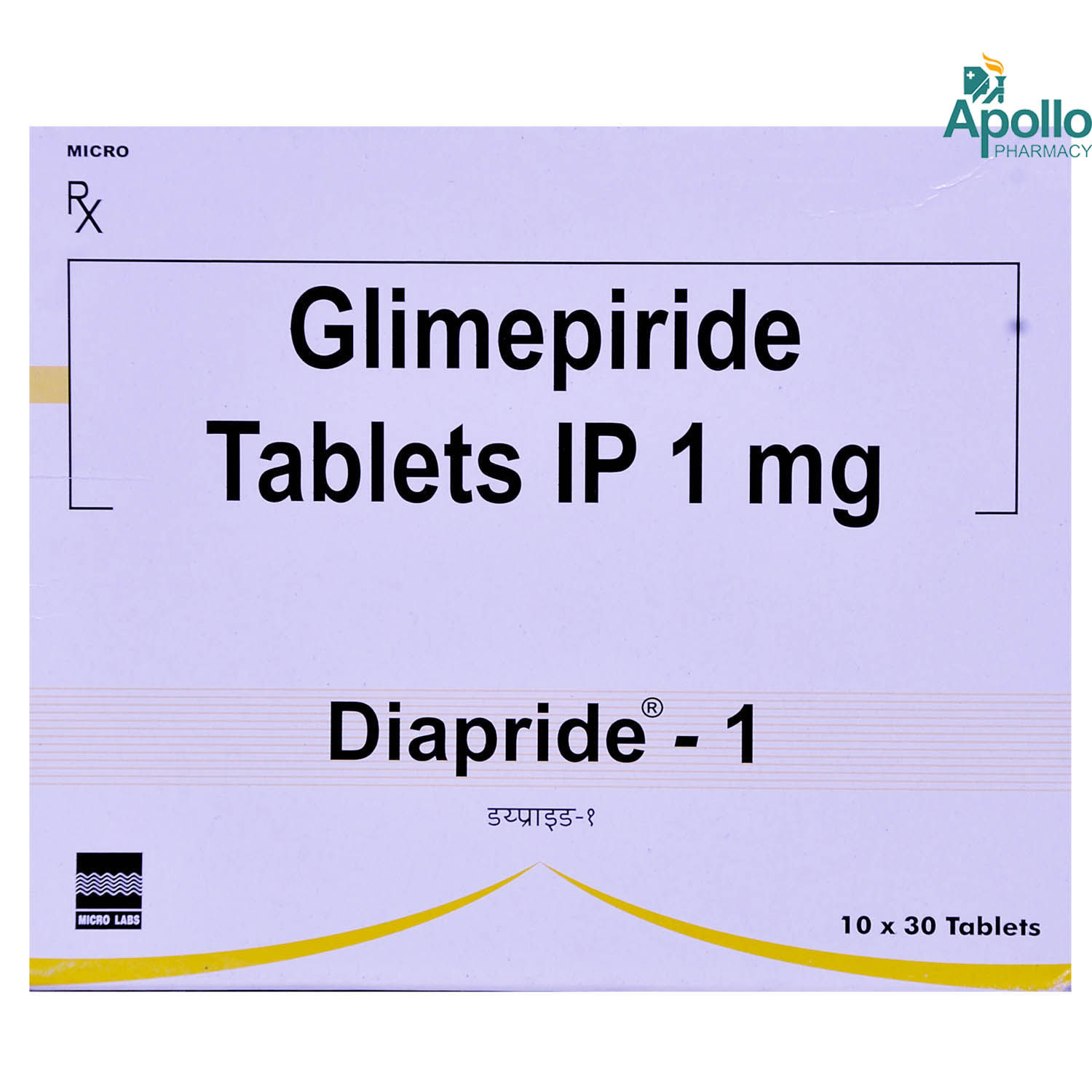 Diapride-1 Tablet 30's Price, Uses, Side Effects, Composition - Apollo ...