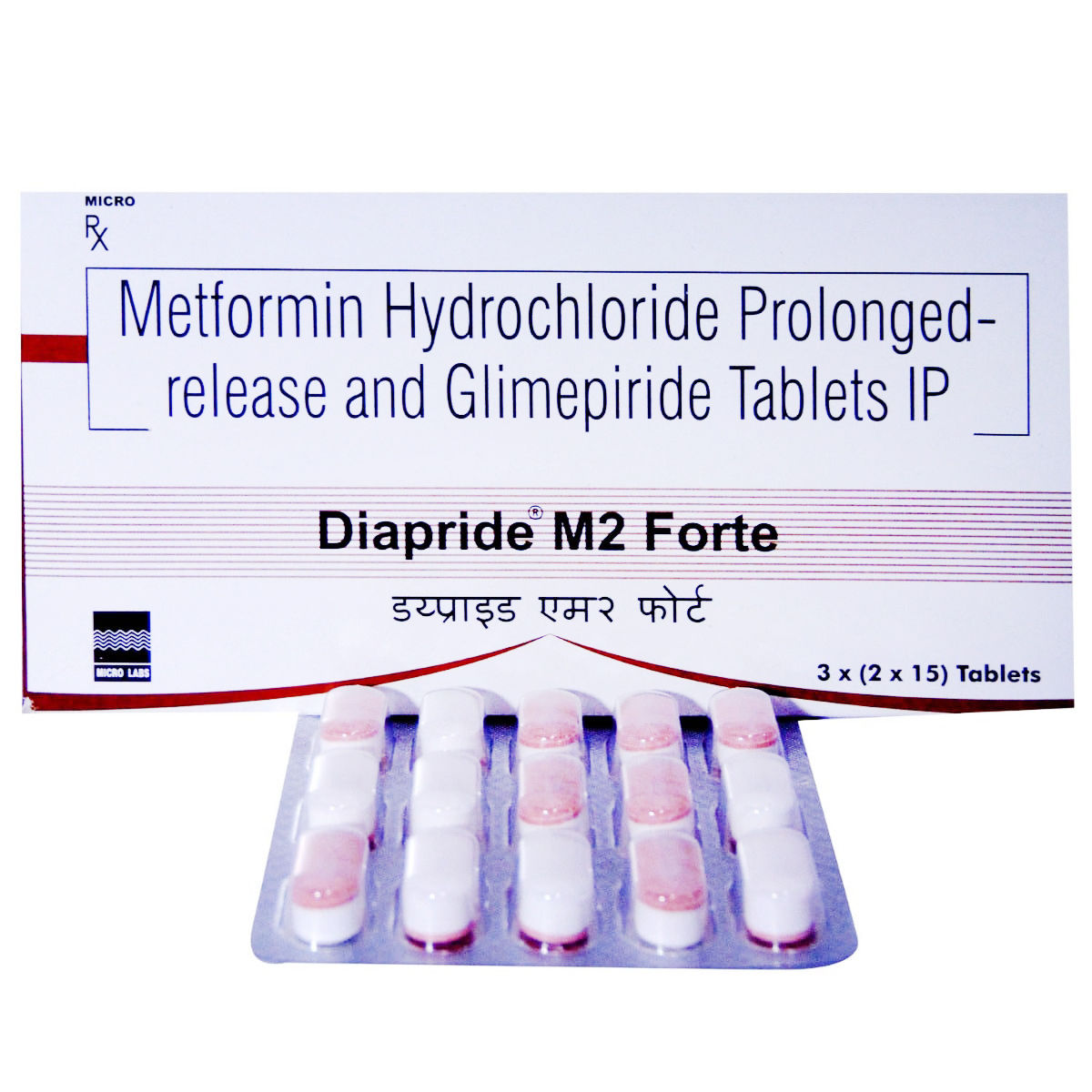 Diapride M2 Forte Tablet 15's Price, Uses, Side Effects, Composition ...
