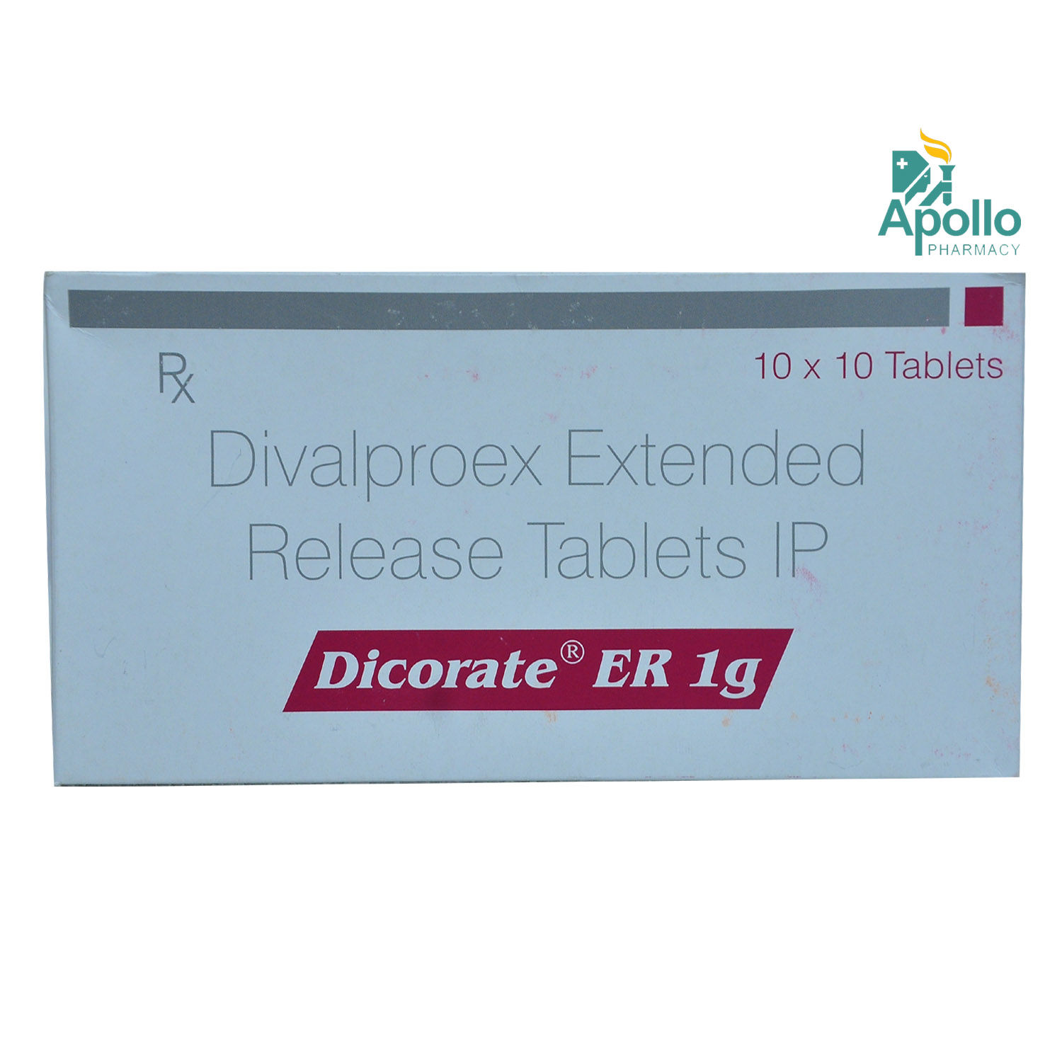 Dicorate ER Tablet 1g 10's Price, Uses, Side Effects, Composition - Apollo Pharmacy