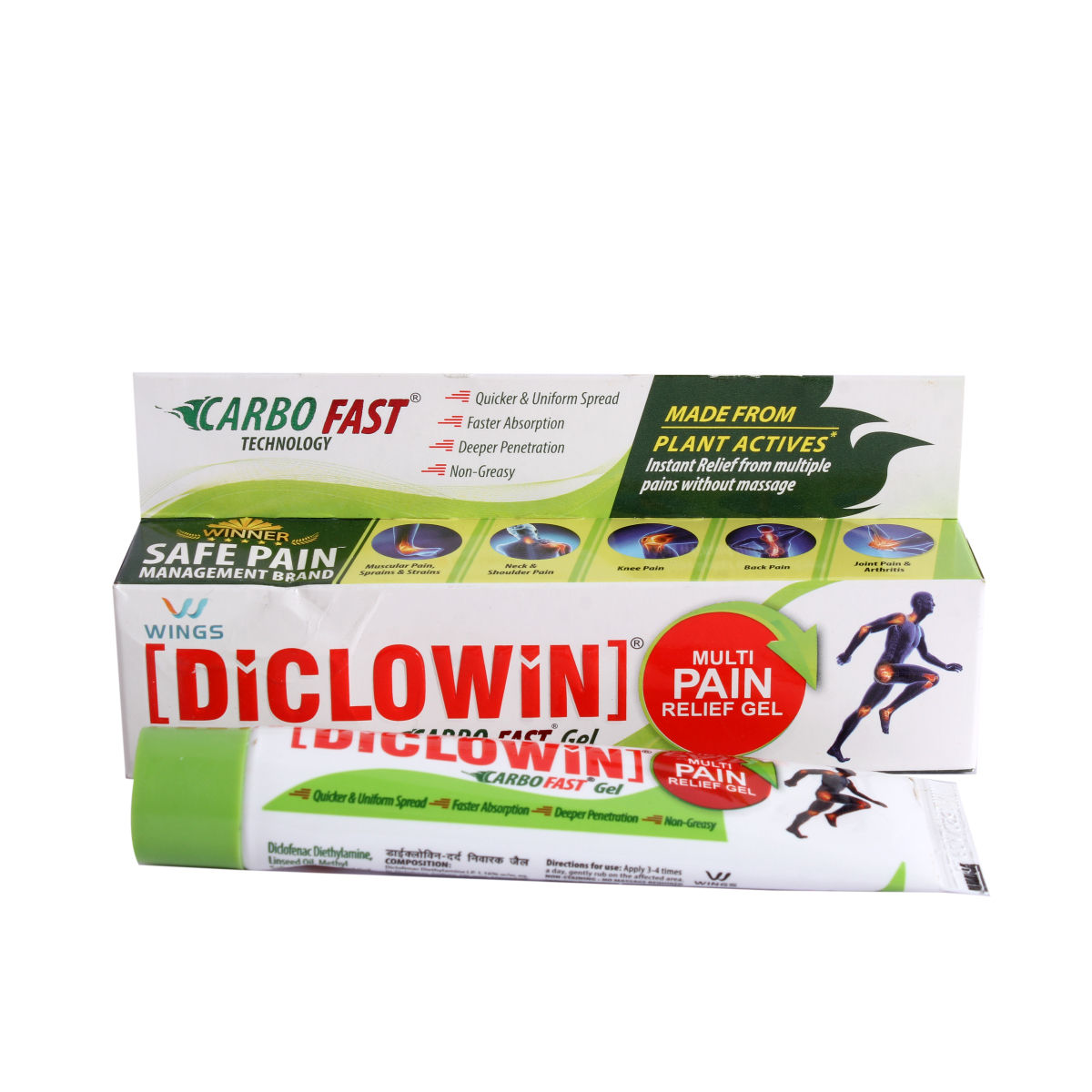 Diclowin Carbofast Gel 30 gm Price, Uses, Side Effects, Composition ...