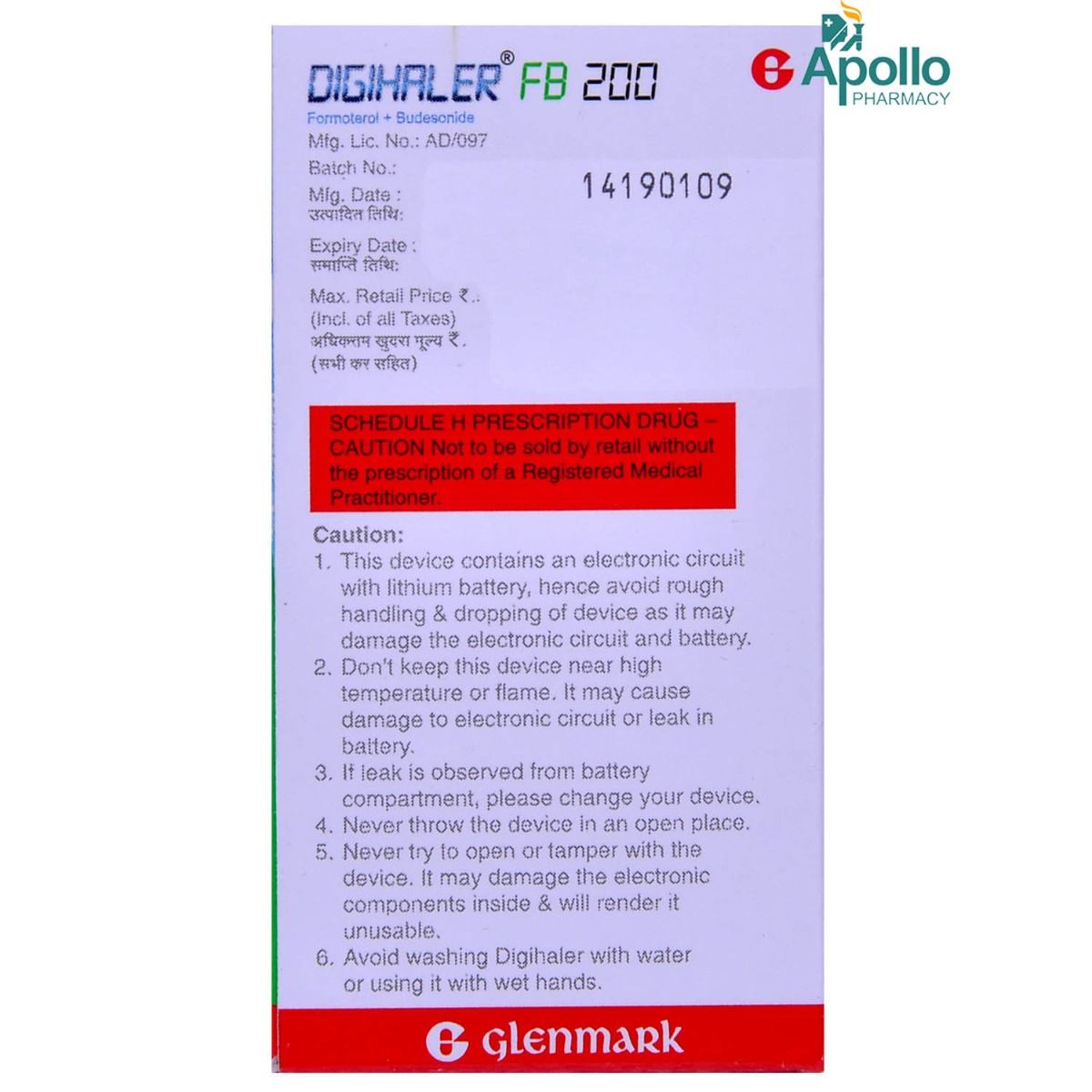 Digihaler FB 200 Inhaler Price, Uses, Side Effects, Composition ...