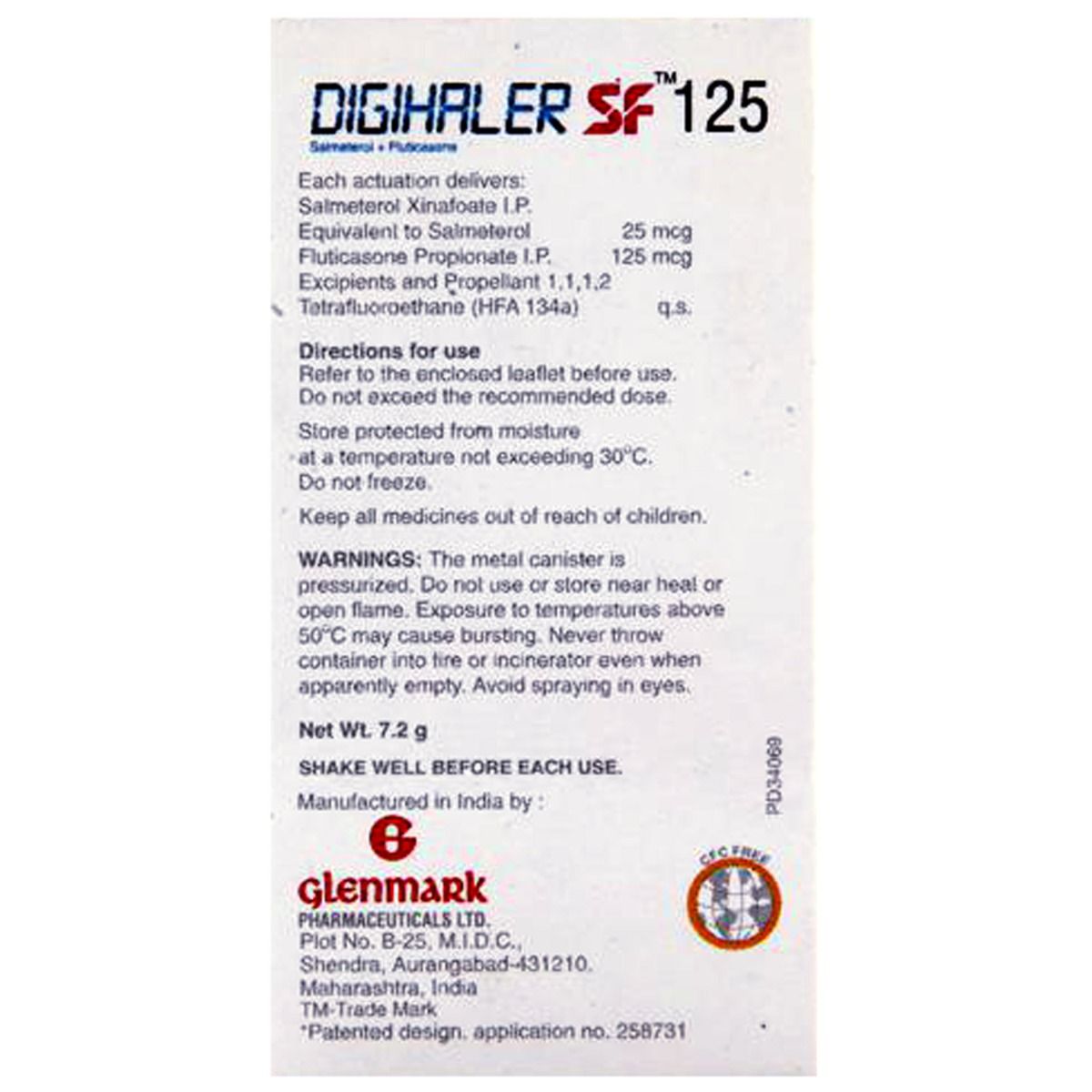 Digihaler Sf 125 Inhaler Price, Uses, Side Effects, Composition ...