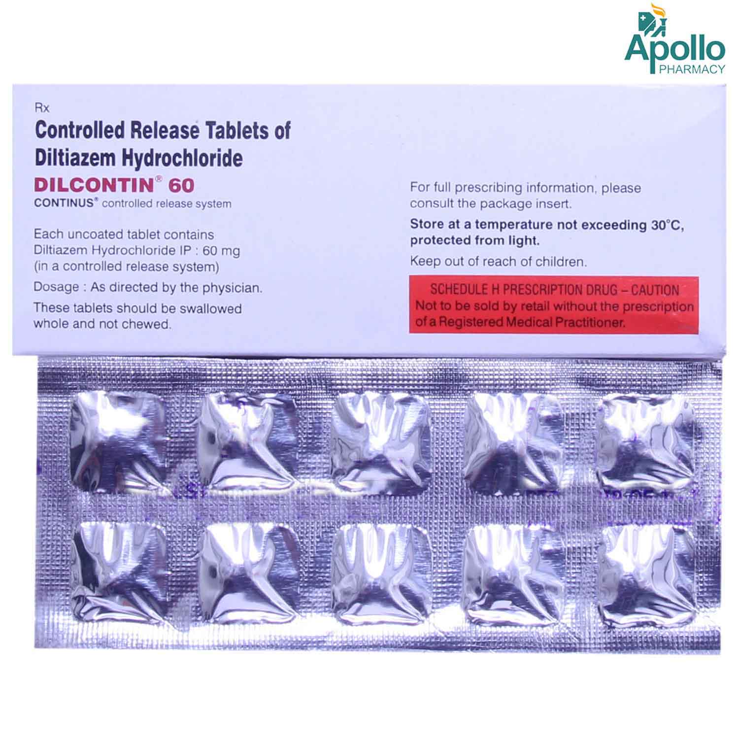 DILCONTIN 60MG TABLET Price, Uses, Side Effects, Composition - Apollo ...