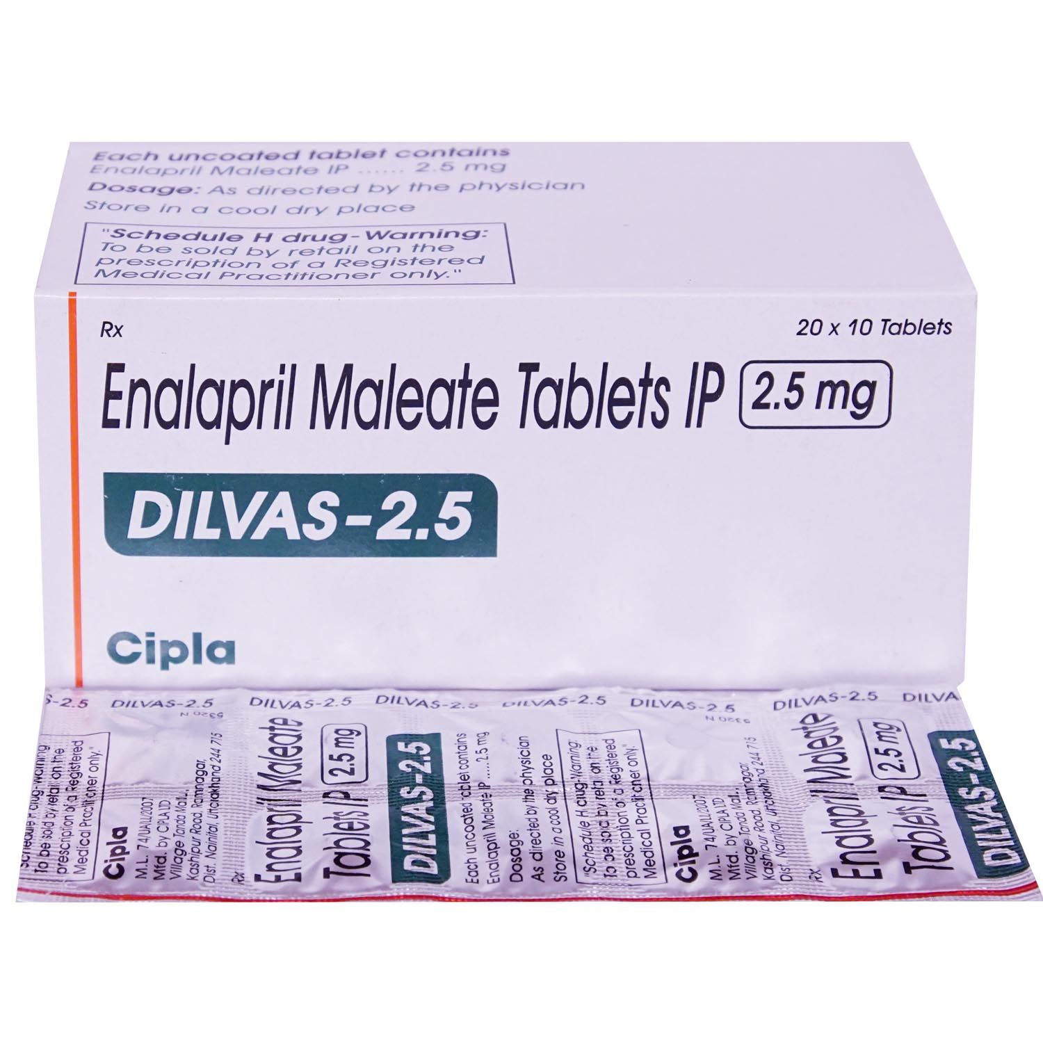Dilvas-2.5 Tablet 10's Price, Uses, Side Effects, Composition - Apollo ...