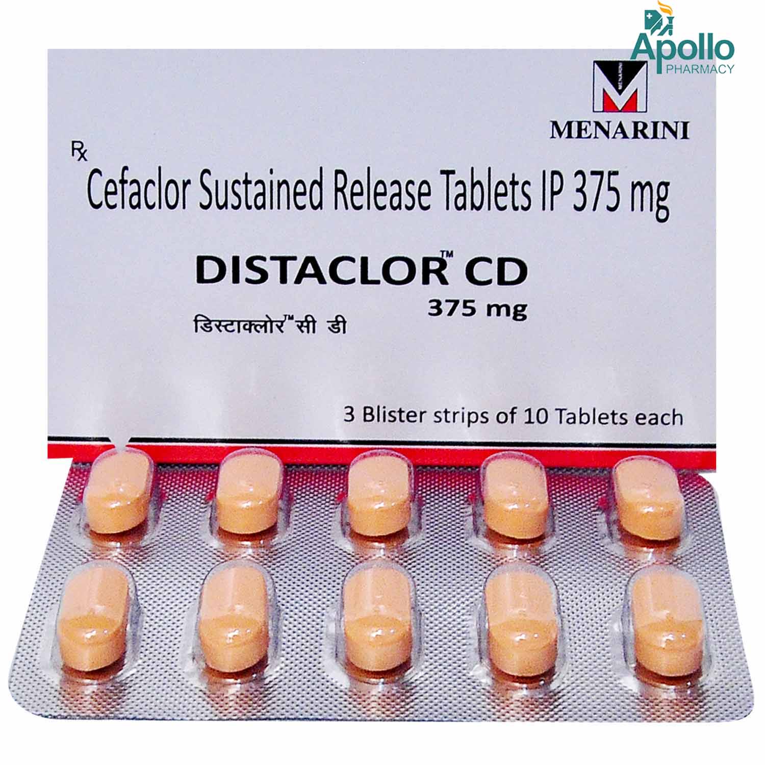 Distaclor CD 375 Tablet 10's Price, Uses, Side Effects, Composition ...