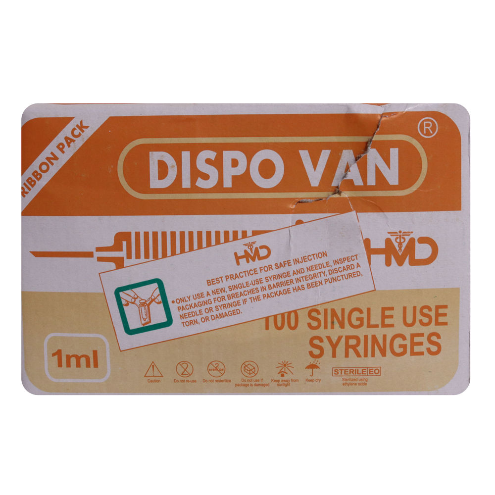 Dispovan Syringe 1Ml 26G X 1/2' Price, Uses, Side Effects, Composition ...