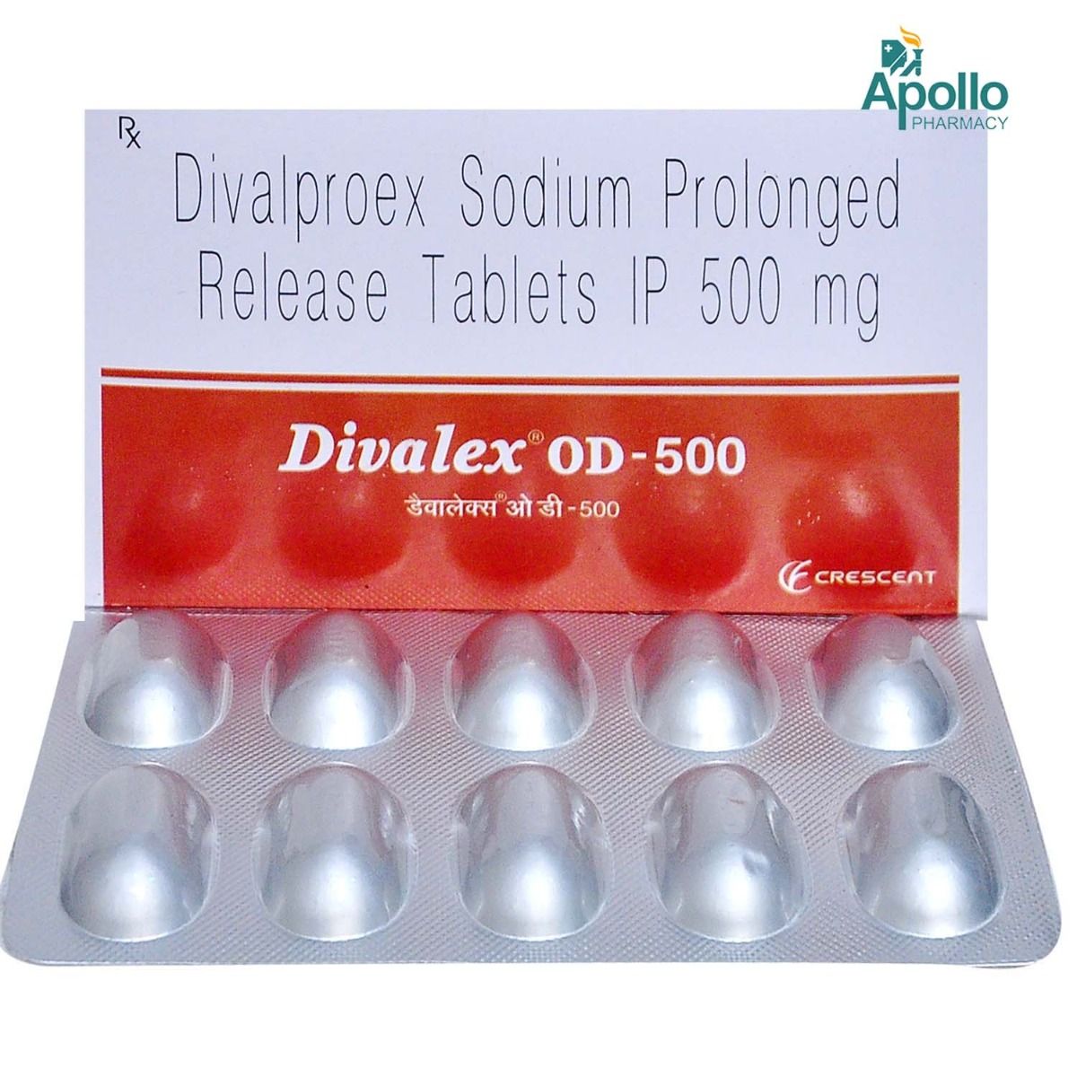 Divalex OD-500 Tablet 10's Price, Uses, Side Effects, Composition - Apollo Pharmacy