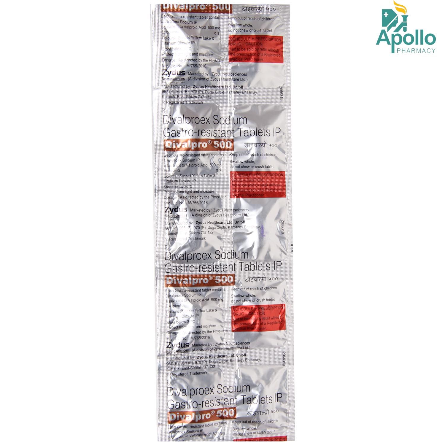 Divalpro 500 Tablet 10's Price, Uses, Side Effects, Composition ...