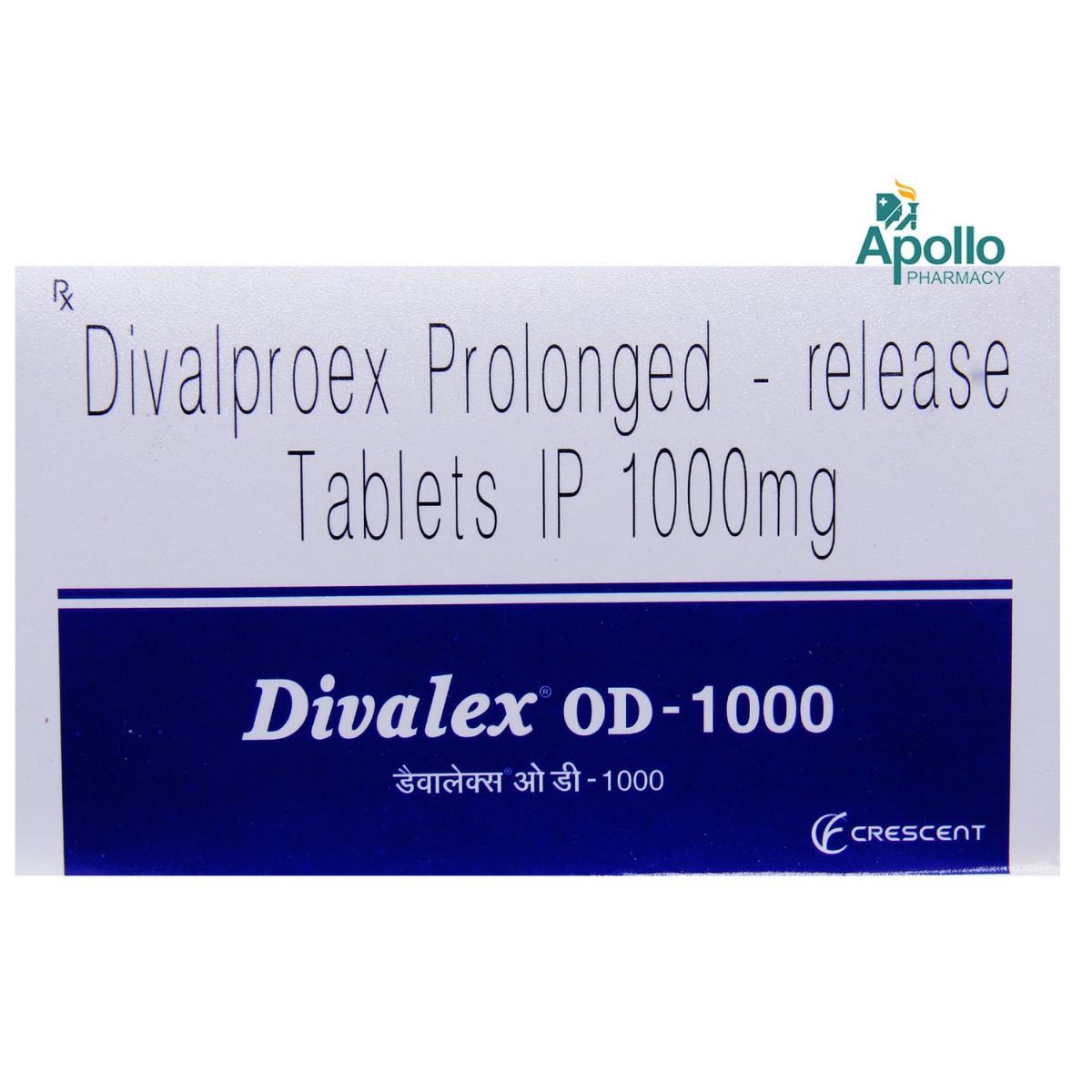 Divalex OD 1000 Tablet 10's Price, Uses, Side Effects, Composition ...