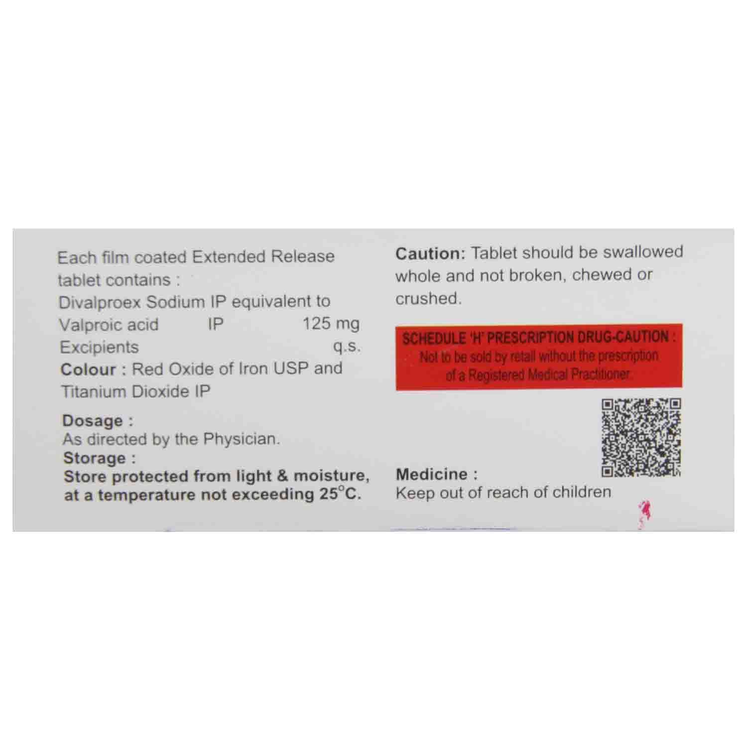 DIVALEX OD 125MG TABLET Price, Uses, Side Effects, Composition - Apollo ...