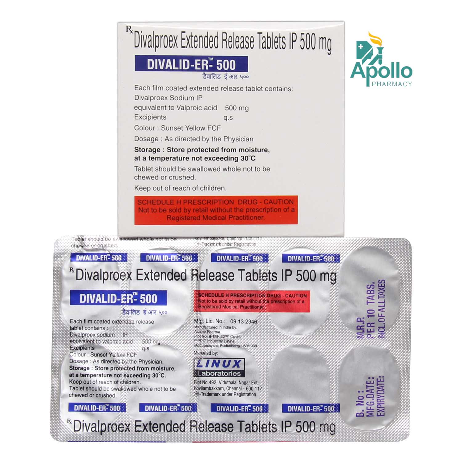 DIVALID ER 500MG TABLET Price, Uses, Side Effects, Composition - Apollo ...