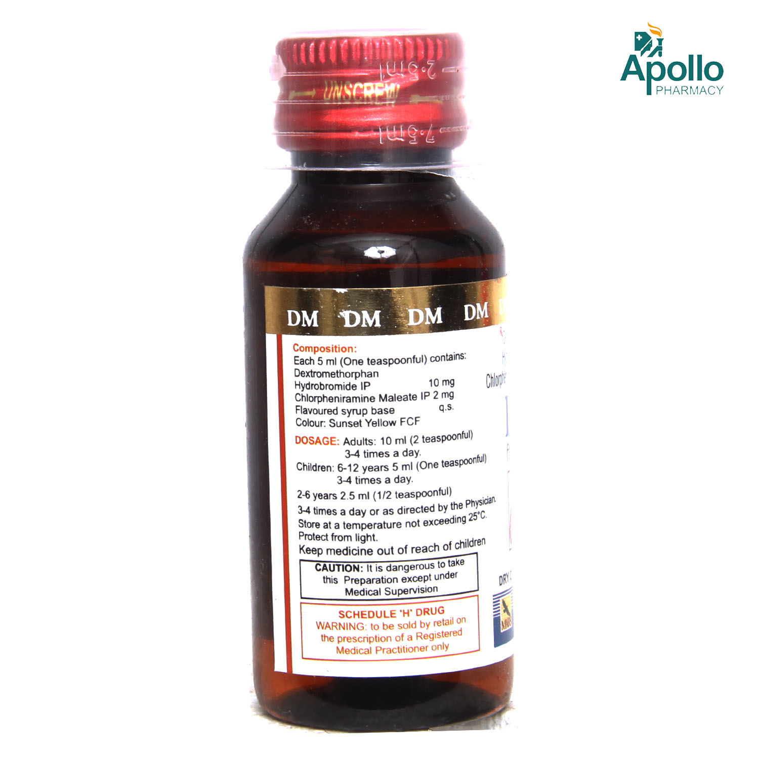 DM Syrup 50 ml Price, Uses, Side Effects, Composition - Apollo Pharmacy