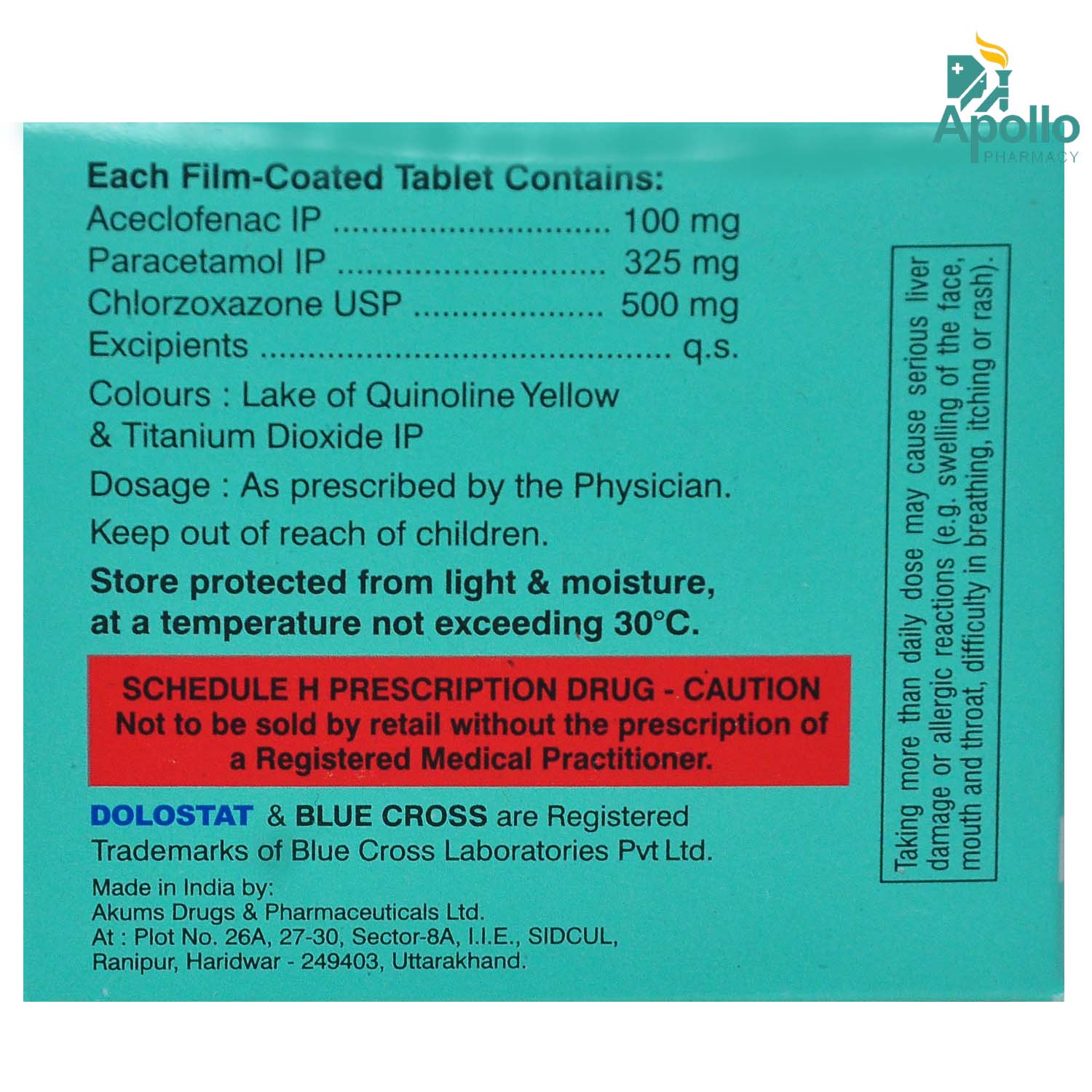 DOLOSTAT MR TABLET Price, Uses, Side Effects, Composition - Apollo Pharmacy
