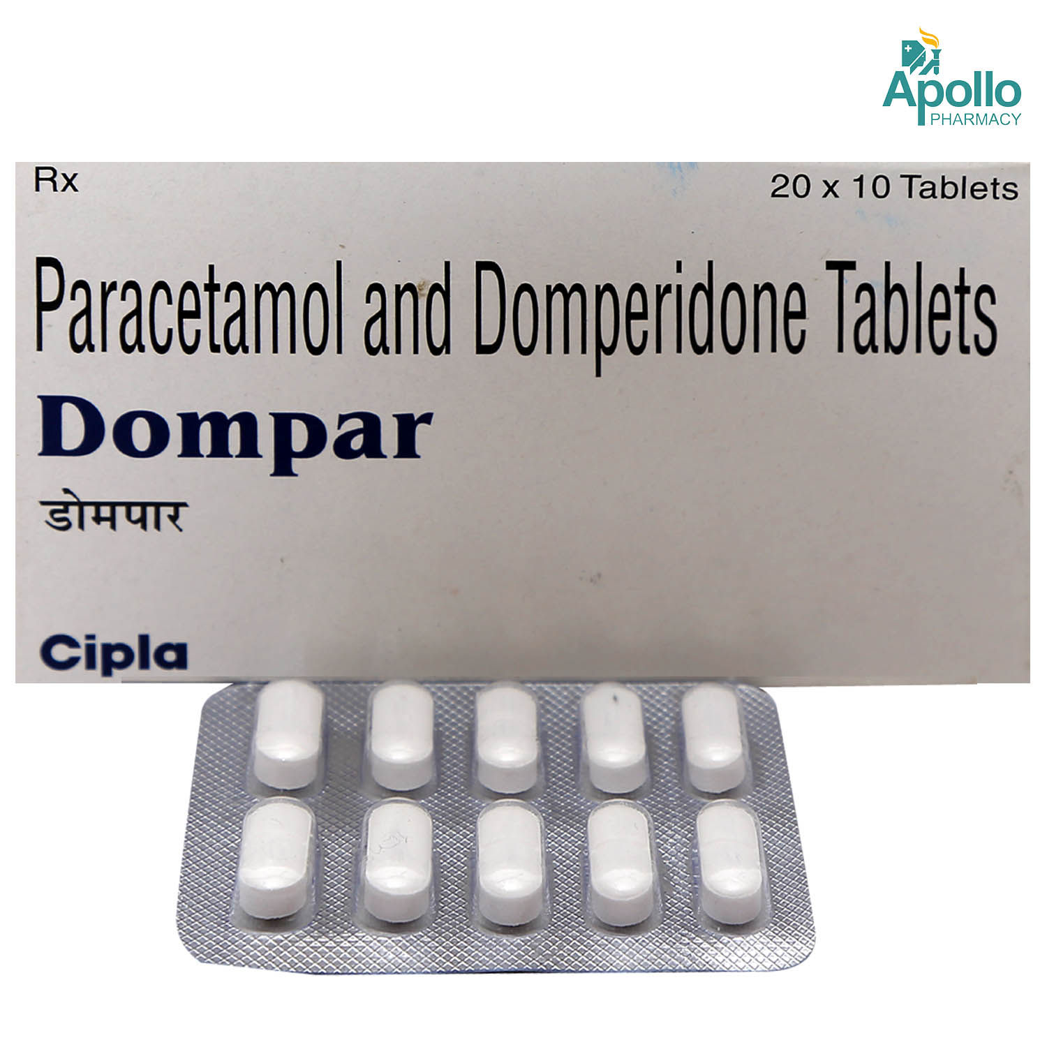 Dompar Tablet 10's Price, Uses, Side Effects, Composition - Apollo Pharmacy