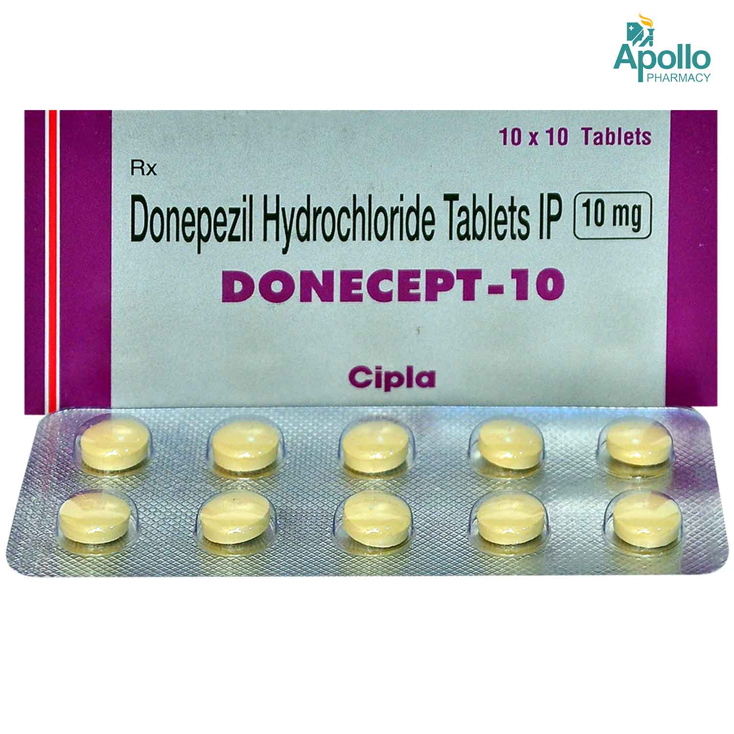 DONECEPT 10MG TABLET Price, Uses, Side Effects, Composition - Apollo Pharmacy