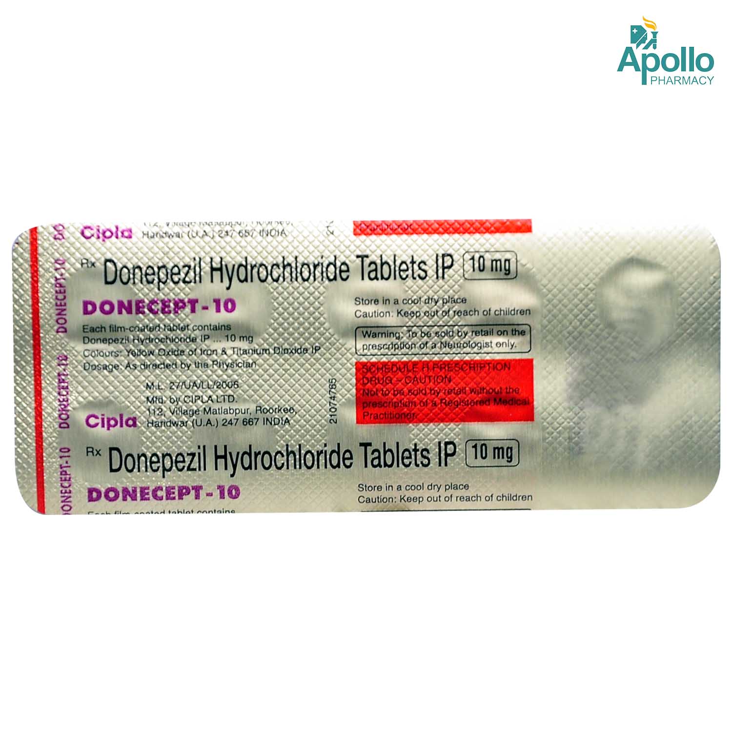 DONECEPT 10MG TABLET Price, Uses, Side Effects, Composition - Apollo ...