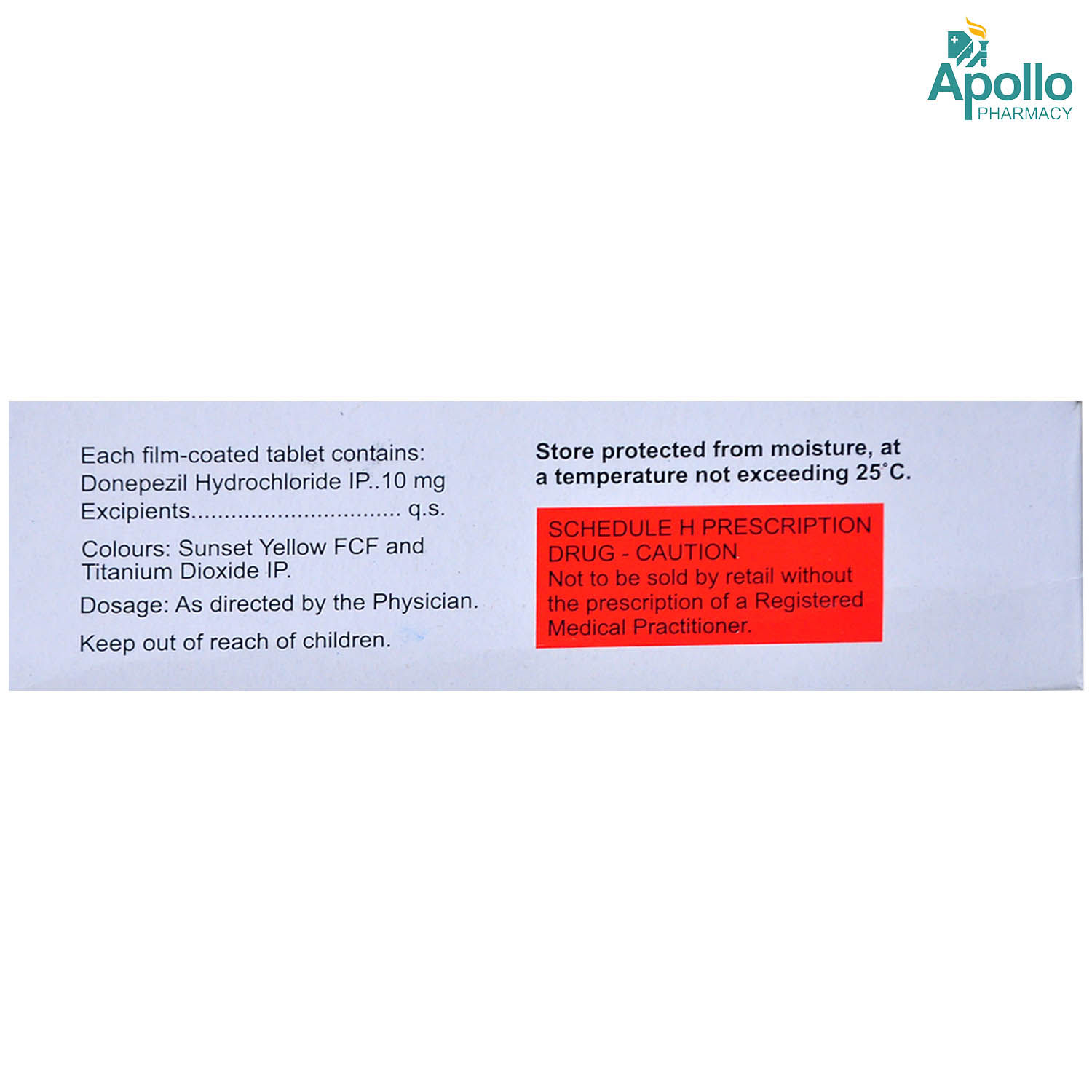 Donep-10 Tablet 10's Price, Uses, Side Effects, Composition - Apollo ...
