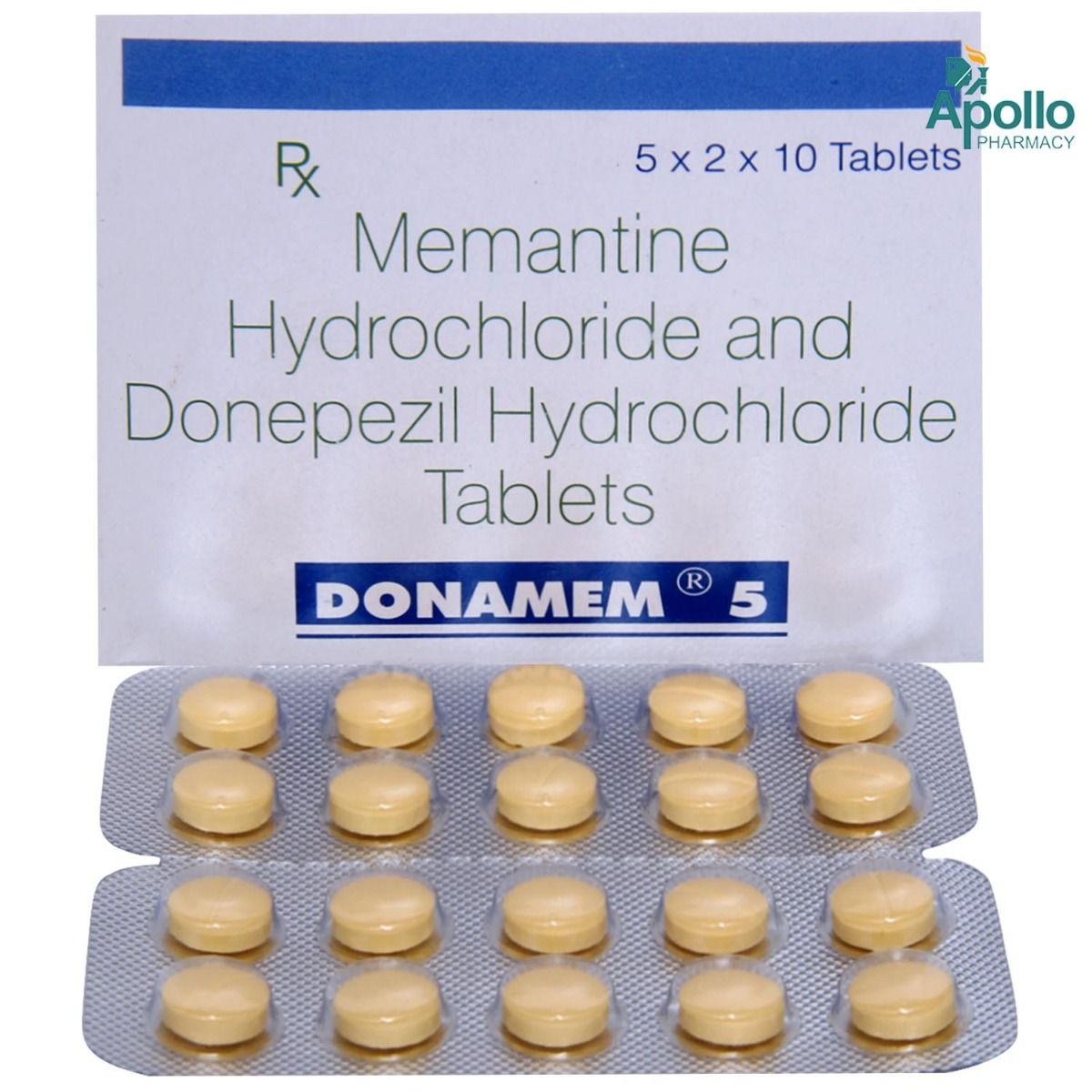 Donamem 5 Tablet 10's Price, Uses, Side Effects, Composition - Apollo ...