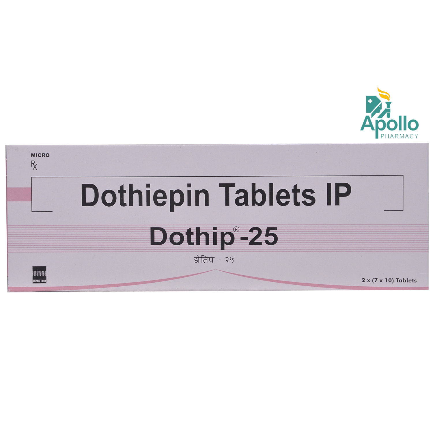 Dothip 25 Tablet 10's Price, Uses, Side Effects, Composition - Apollo ...