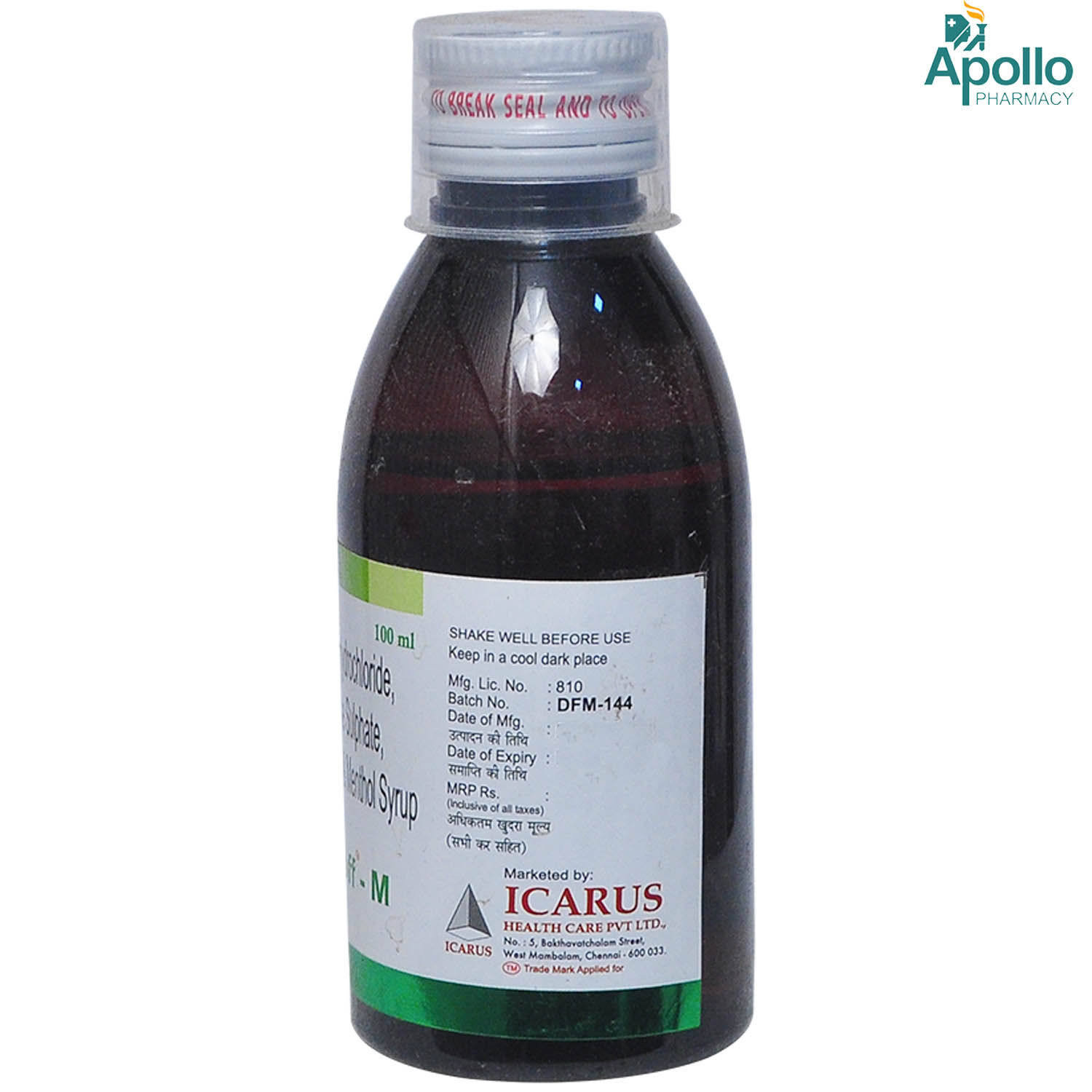Dotcoff M Syrup 100 ml Price, Uses, Side Effects, Composition - Apollo ...