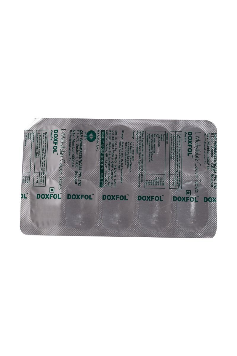 Doxfol Tablet 10's Price, Uses, Side Effects, Composition - Apollo Pharmacy